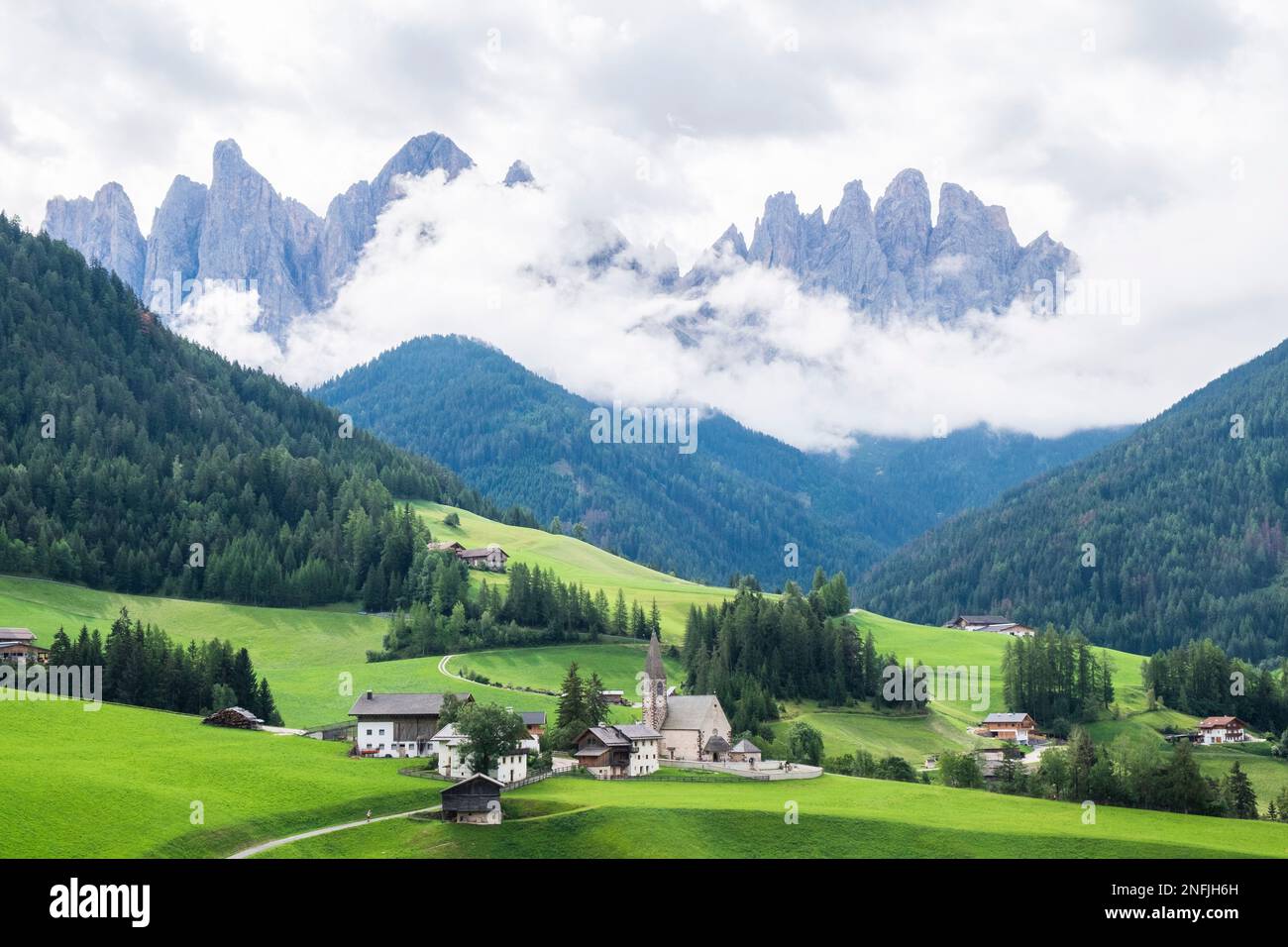 Italy. Trentino Alto Adige. Funes valley. val di Funes Stock Photo - Alamy