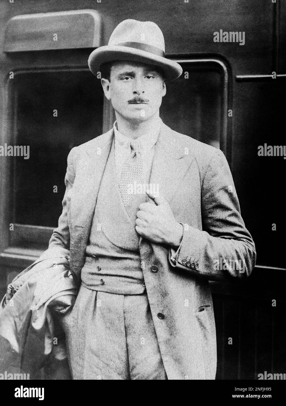 British Union of Fascist leader Sir Oswald Mosley, is shown on his ...