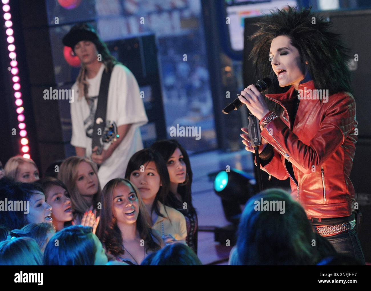 Singer Bill Kaulitz, right, and guitarist Tom Kaulitz and their band ...