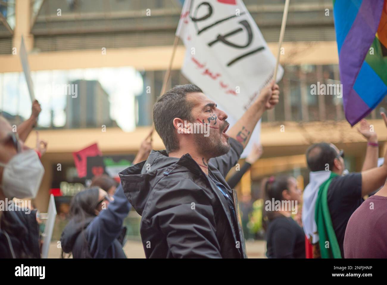 Toronto pride flag city hall hi-res stock photography and images - Alamy