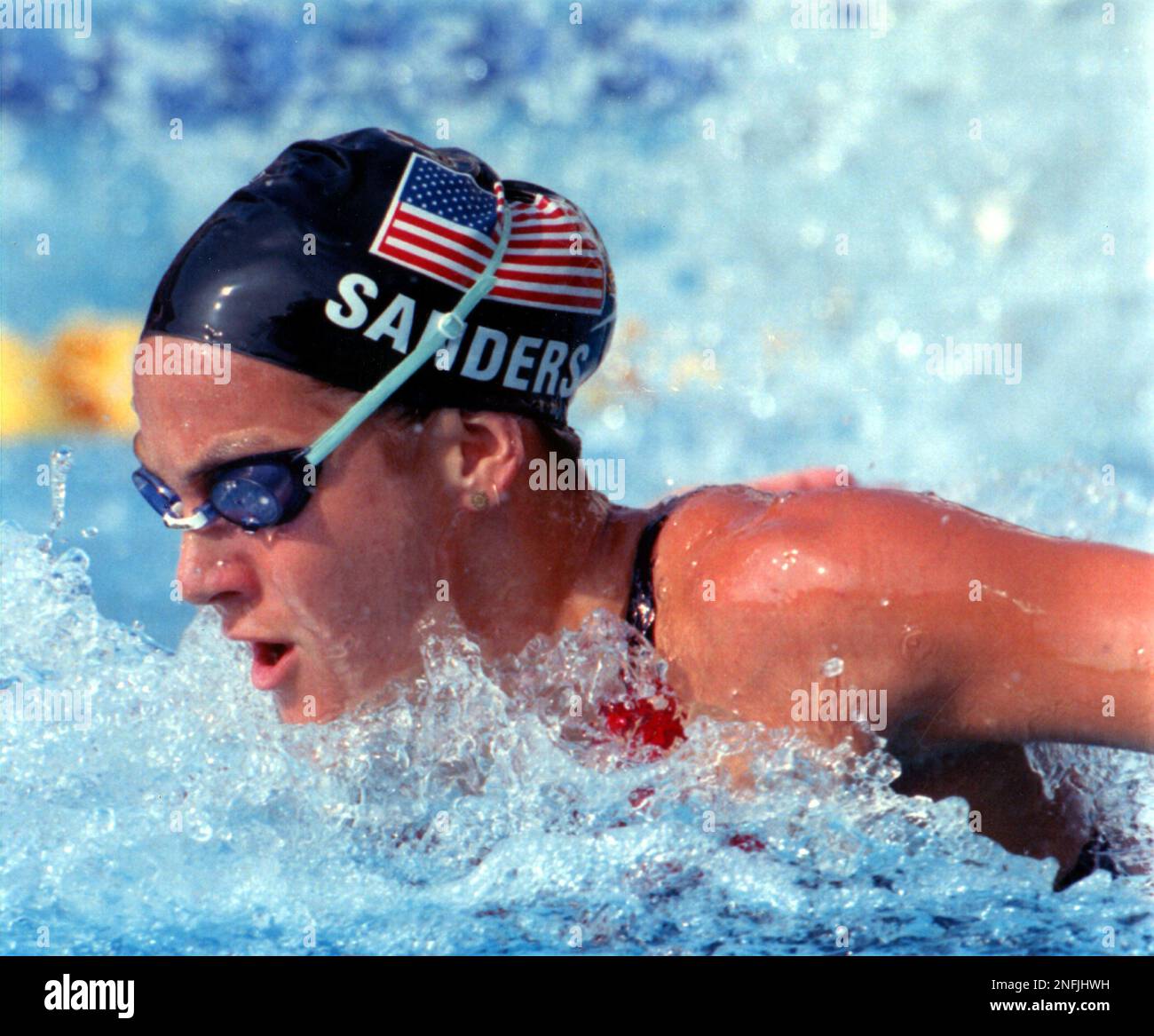 USA's Summer Sanders, swims for the gold medal in the 200-meter ...