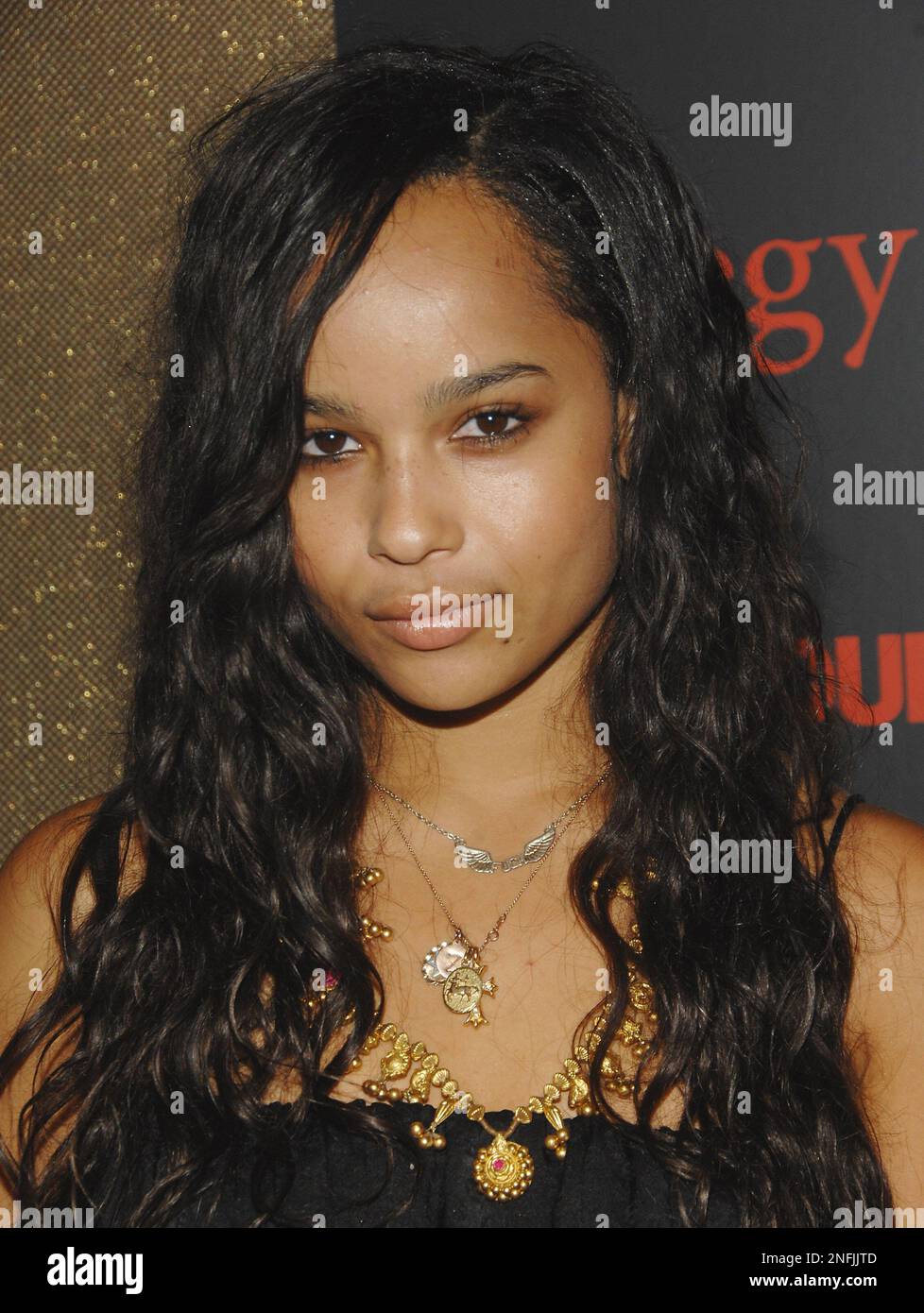 Actress Zoe Kravitz attends a Cinema Society screening of "Elegy" at ...
