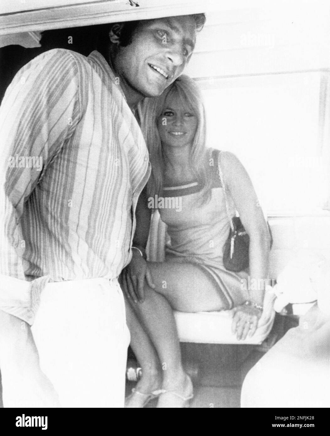 French film star Brigitte Bardot, and her husband, Gunter Sachs German ...