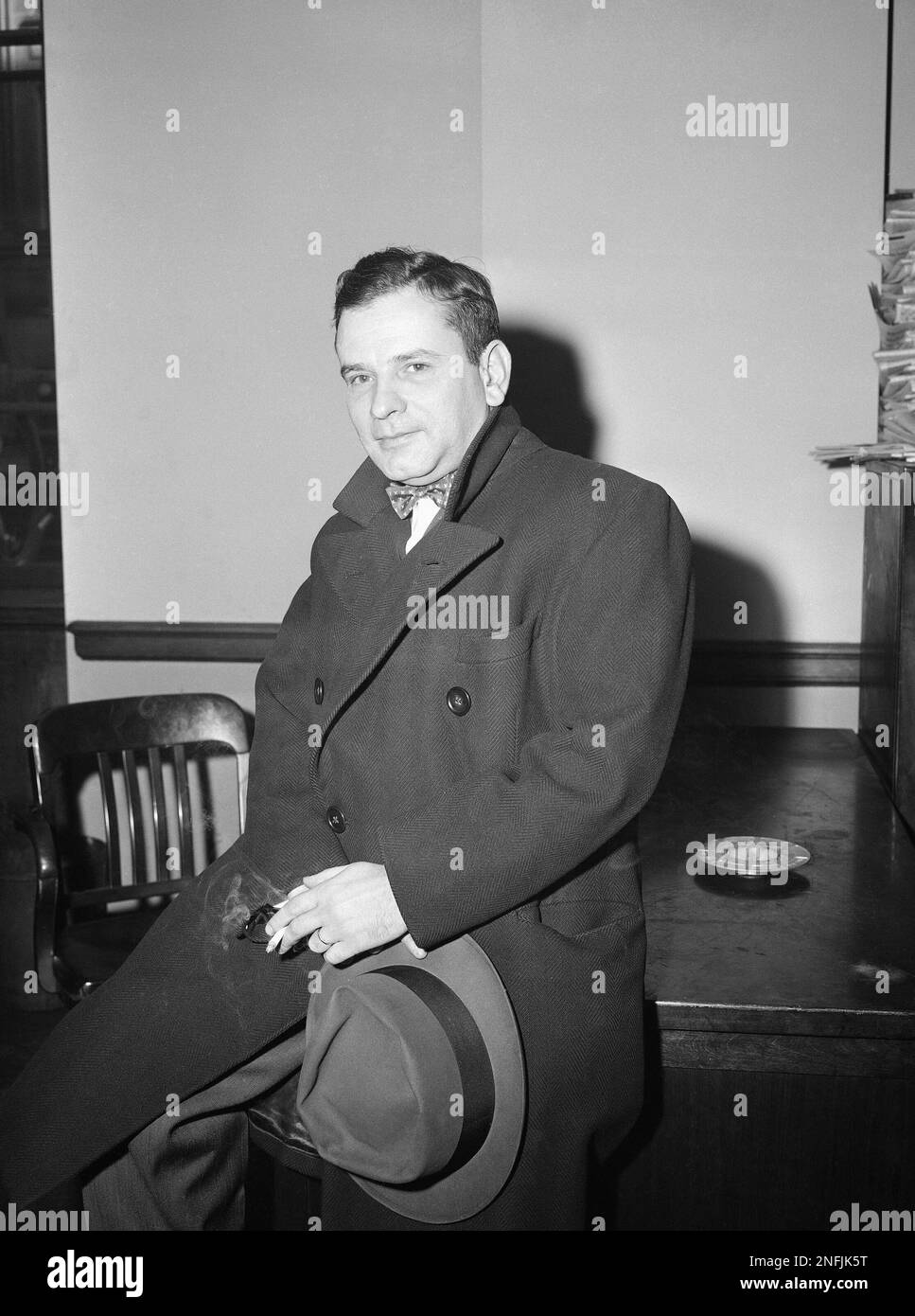 James A. Wechsler editor of the New York Post, shown at Federal Court ...