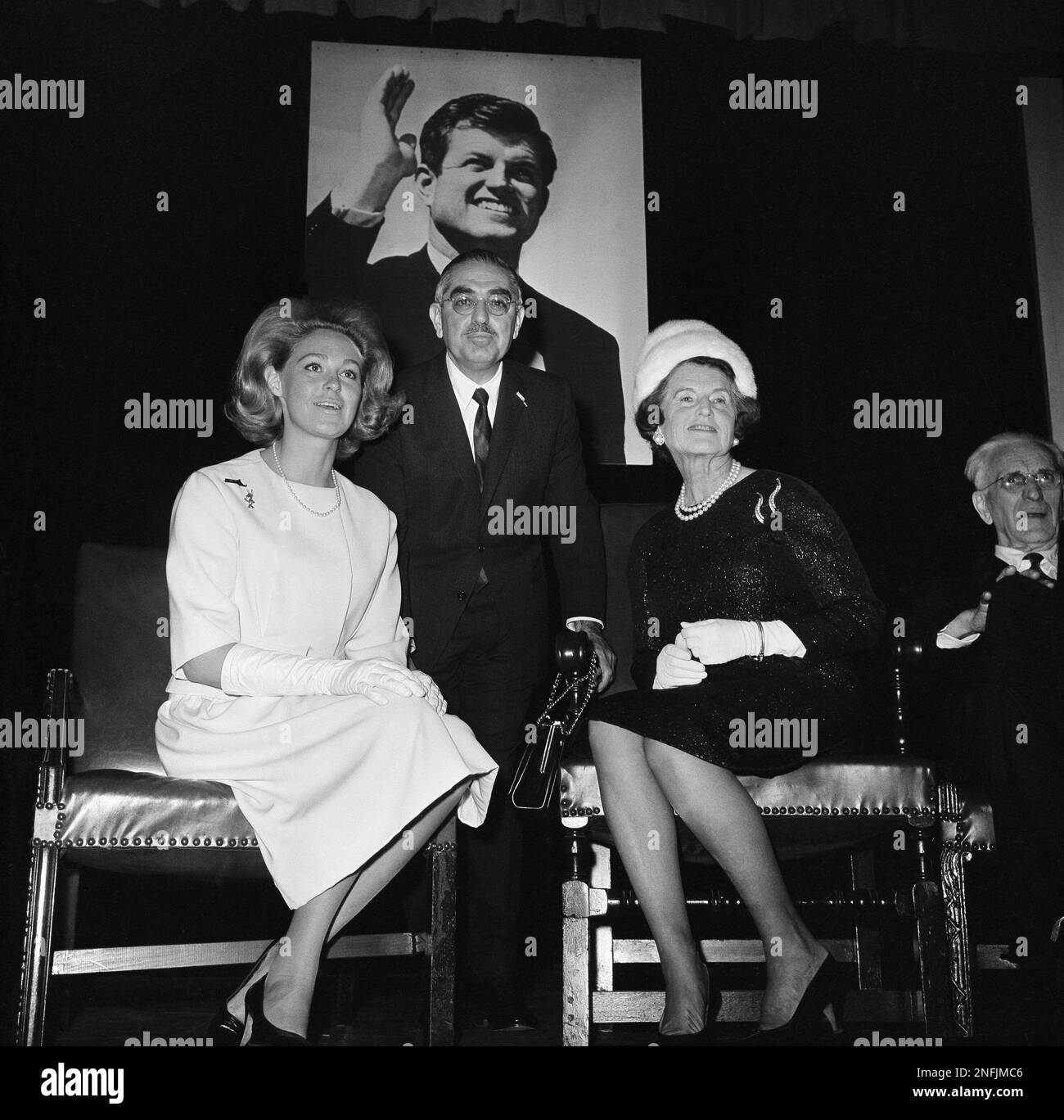 Mrs. Joan Kennedy, left, wife of Sen. Edward M. Kennedy and her mother ...