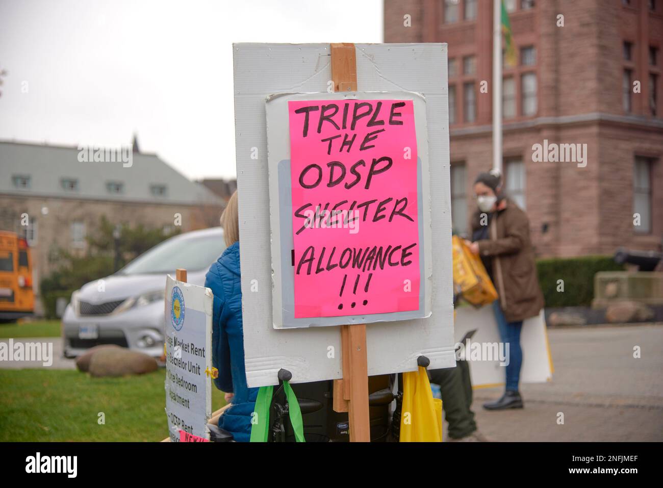 Toronto Ontario, Canada- November 1st, 2022: People protesting for more ...