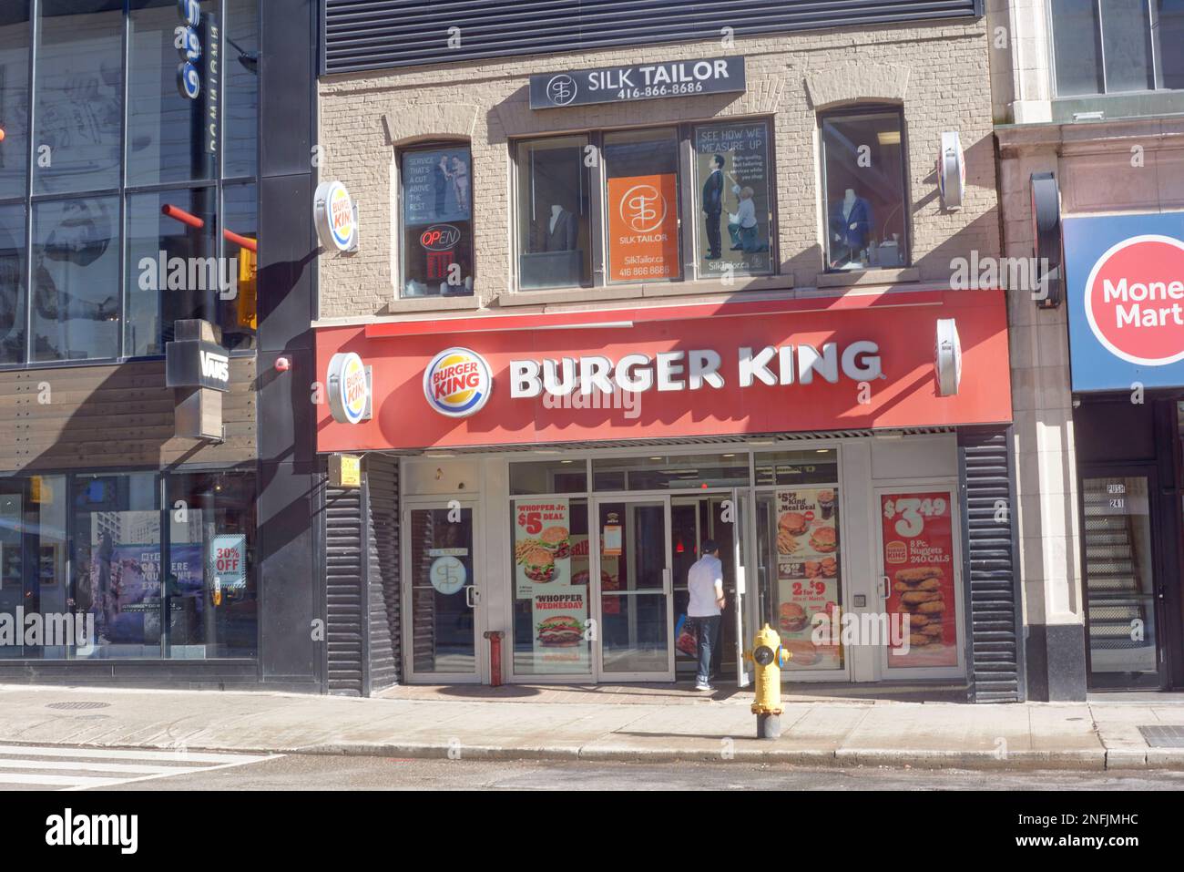 Toronto Ontario, Canada- November 1st, 2022: The exterior of a Burger ...