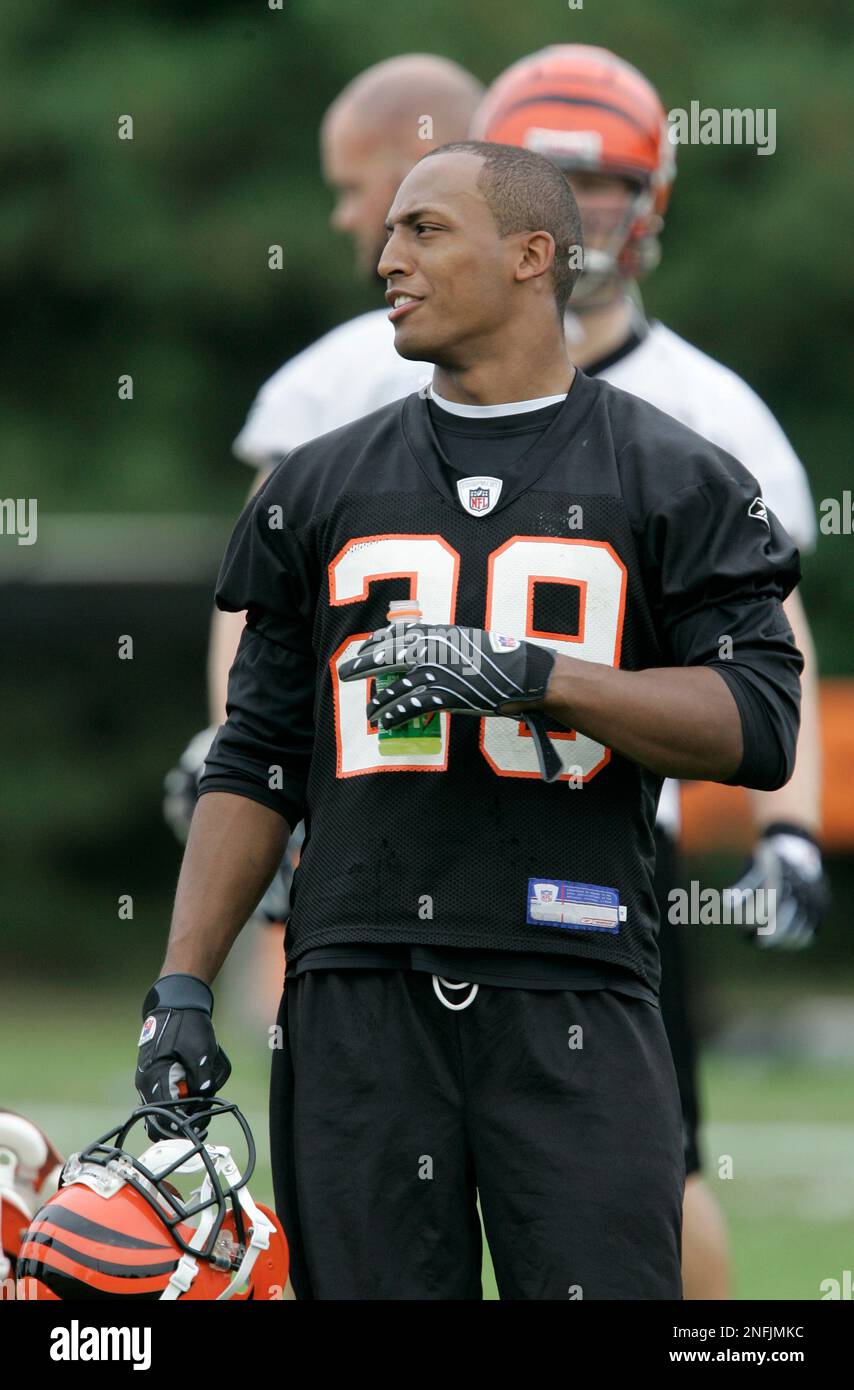 Cincinnati Bengals cornerback Leon Hall during the team's first ...