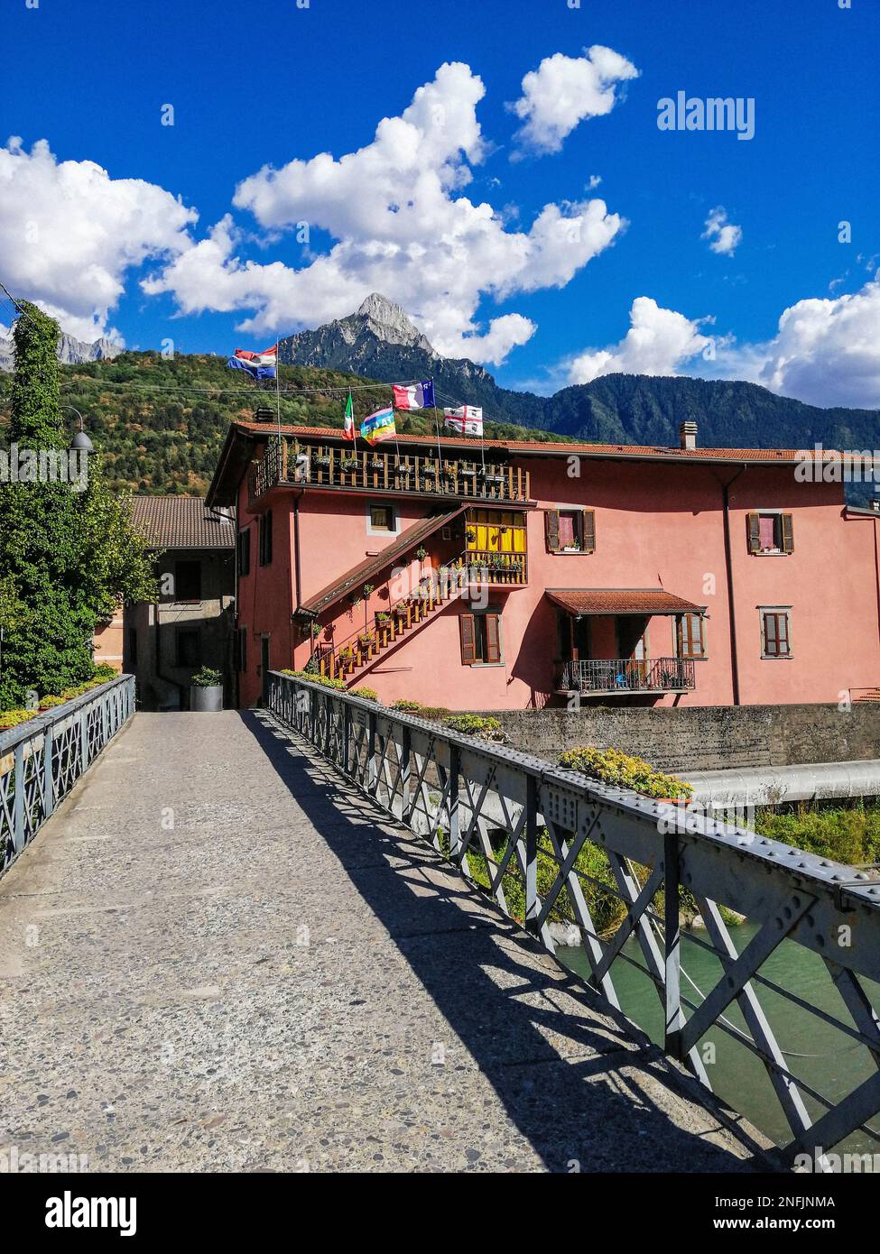 Italy. Capo di Ponte. landscape Stock Photo - Alamy