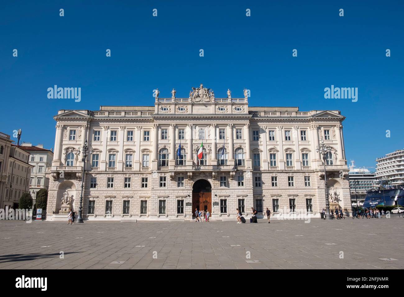 Italy. Friuli Venezia Giulia. Trieste. Piazza Unità d'Italia. Unità d ...