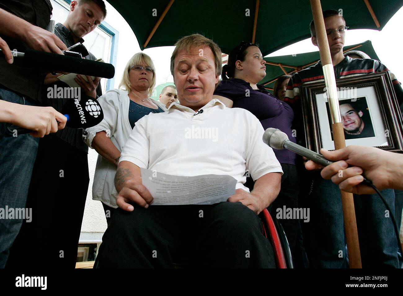 Alex McLean, uncle of Tim McLean who was killed aboard a Greyhound bus ...