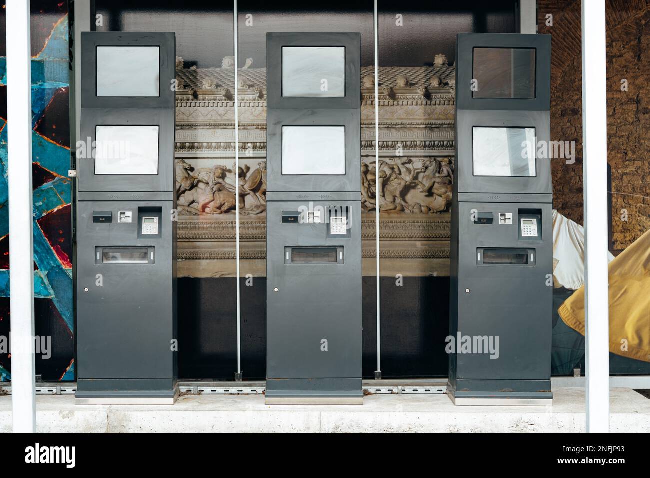 Automatic payment terminals hi-res stock photography and images - Alamy