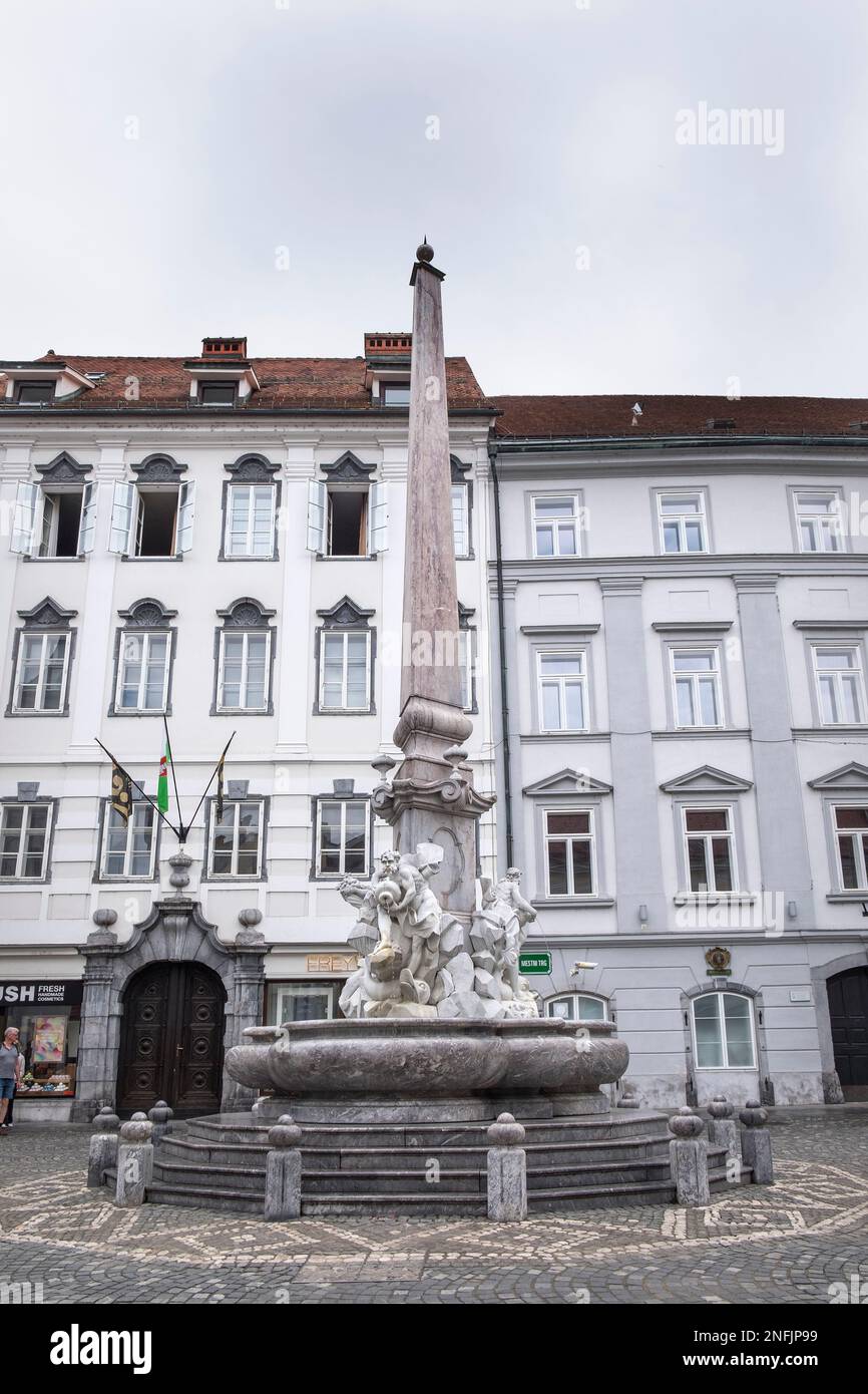 Robba fountain stritarjeva hi-res stock photography and images - Alamy