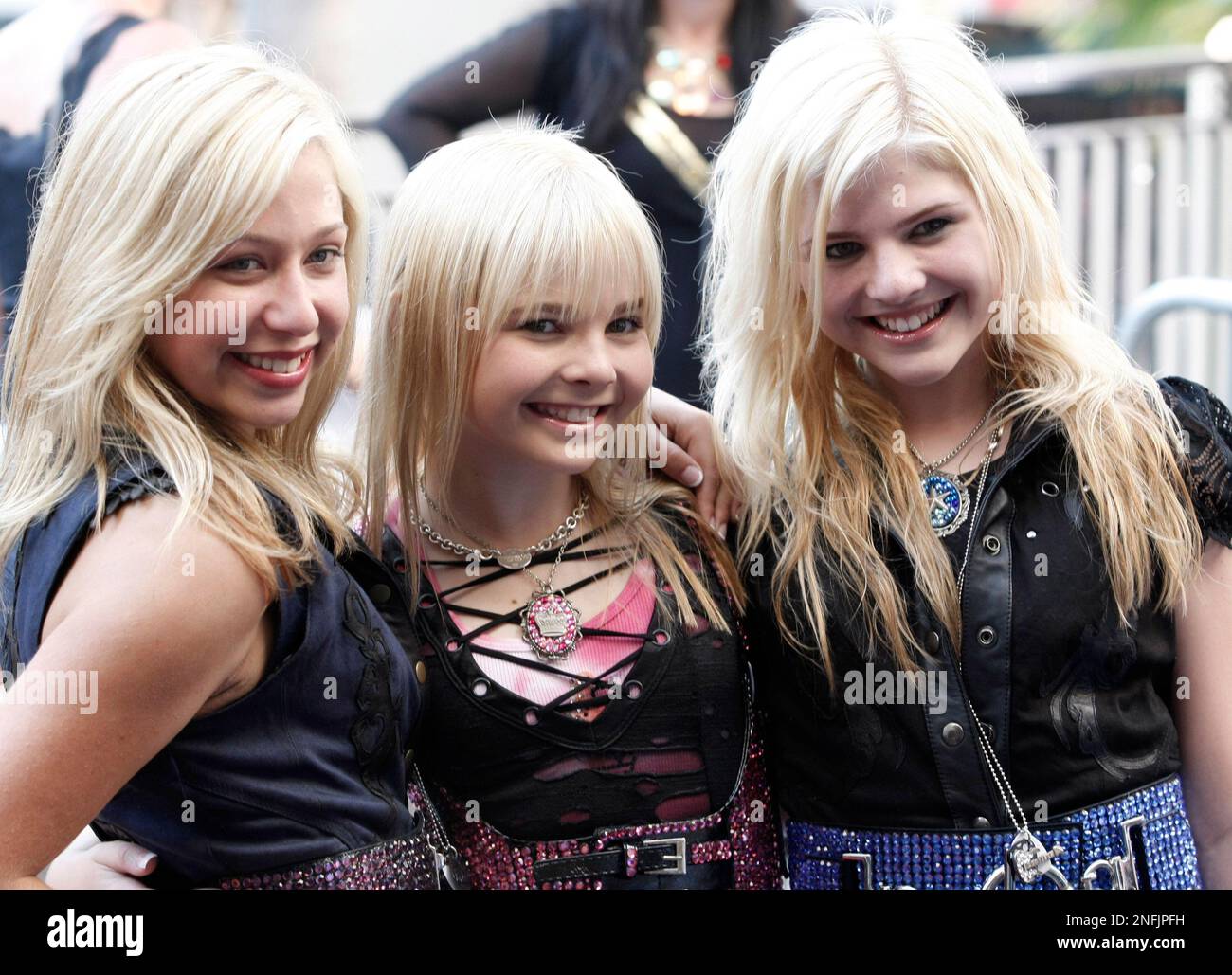 From left to right, singer Ariel Moore, singer Paris Monroe, and singer ...