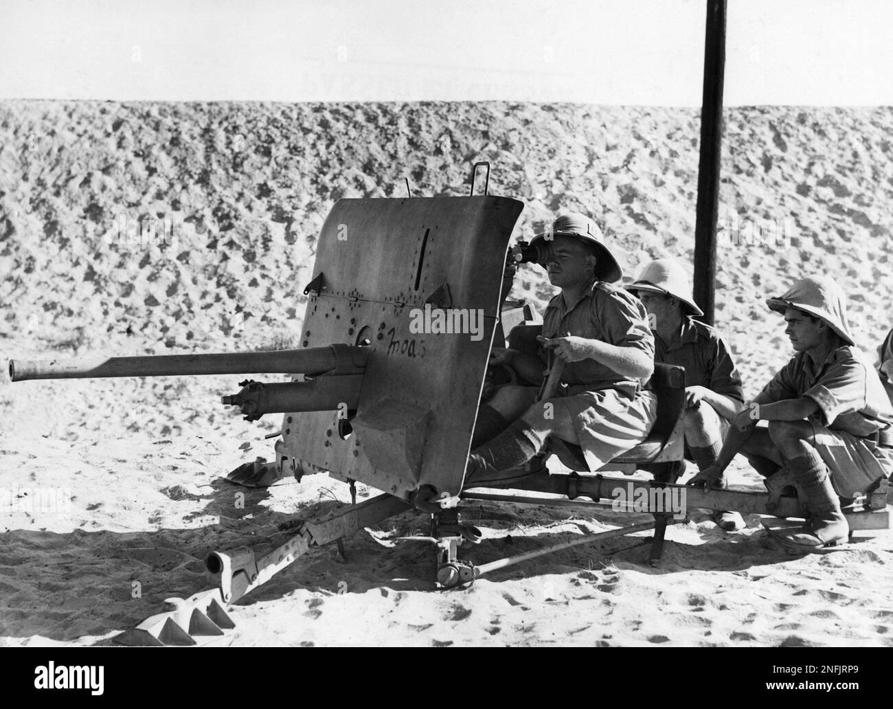 Anti-tank gun position at the foot of a dune on Jan. 4, 1941. (AP Photo ...