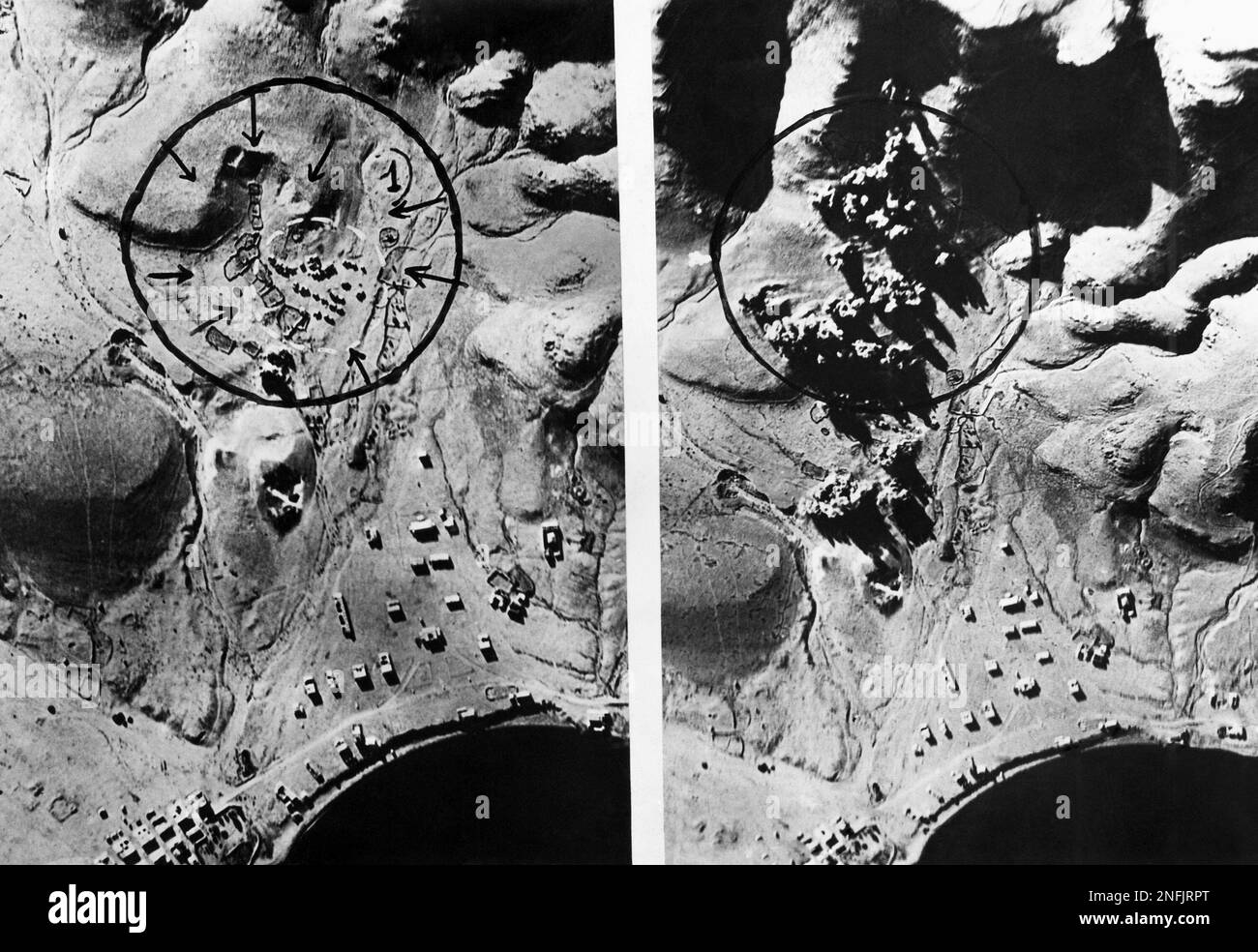 Photo show accuracy of Italian airmen in striking military objectives ...