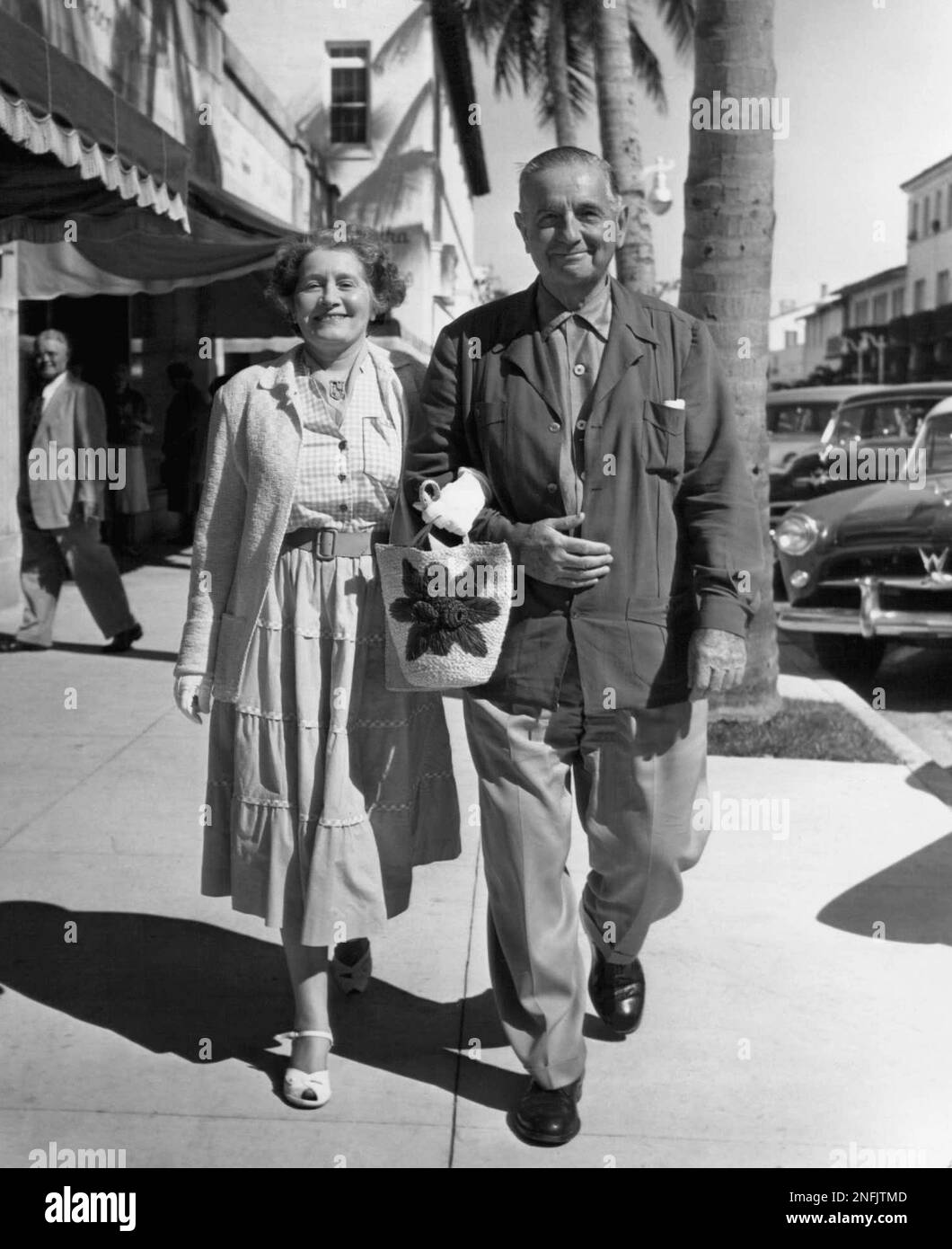 Kent Cooper with Wife Mrs. Cooper on May 10, 1954. (AP Photo Stock ...