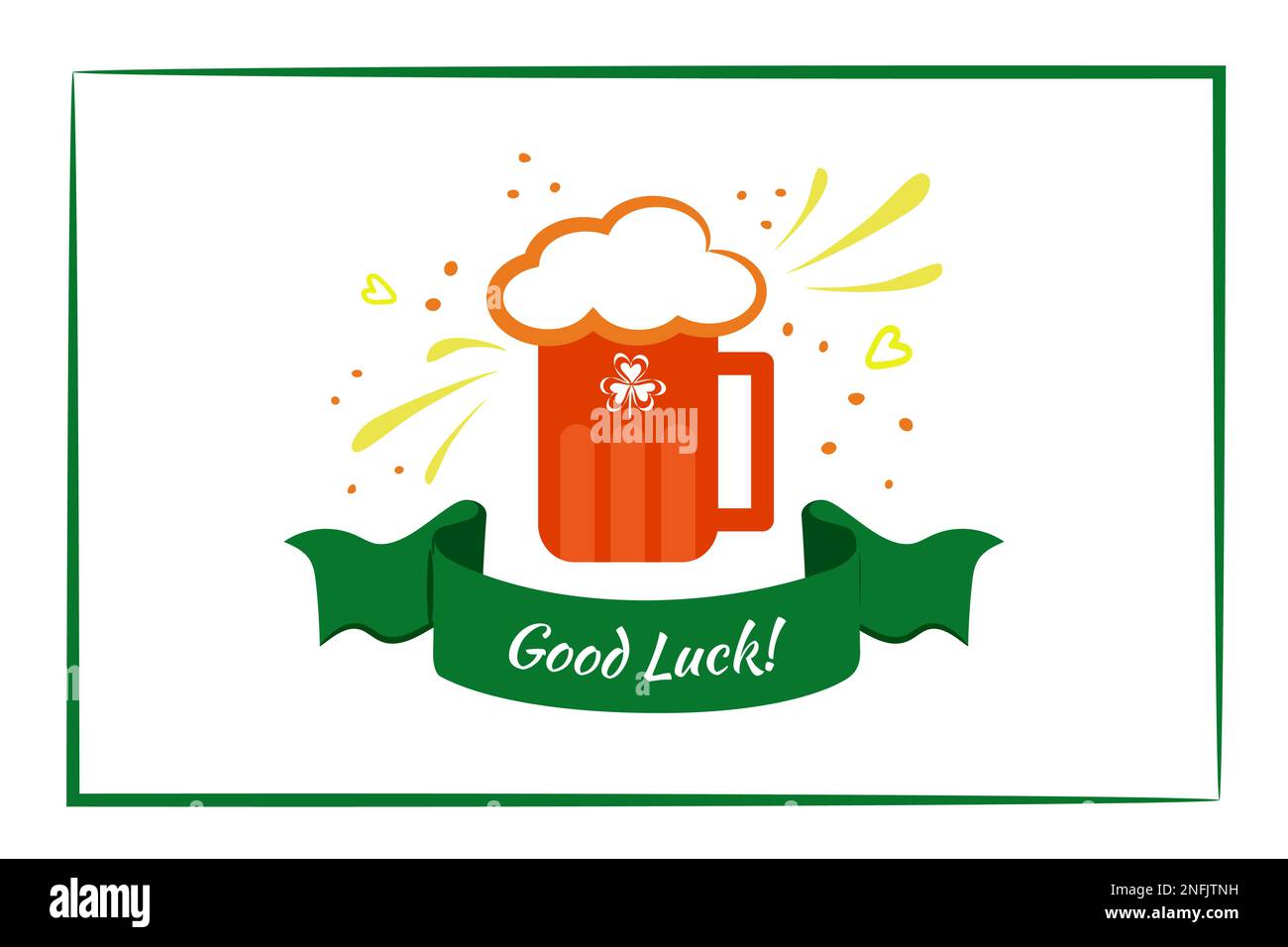 Irish flag badge in Stock Vector Images - Alamy