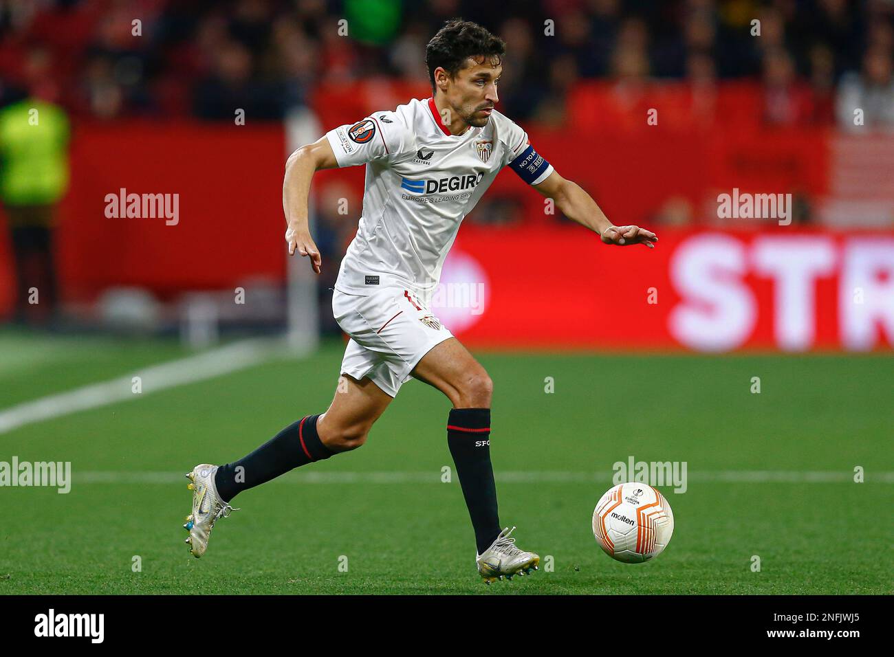 Jesus Navas of Sevilla FC during the UEFA Europa League match, Play-off ...
