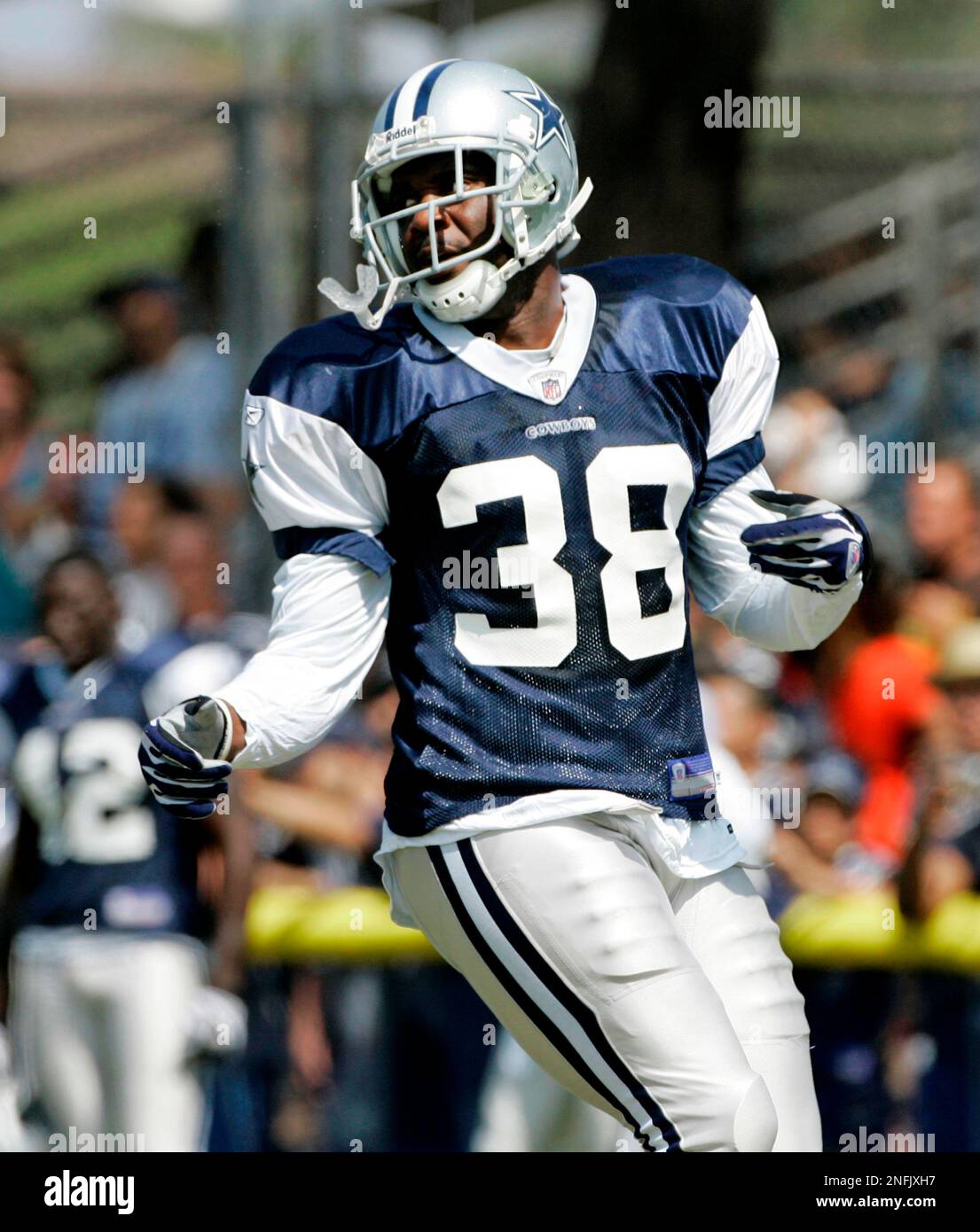 Dallas Cowboys safety Roy Williams (38) during NFL football training ...