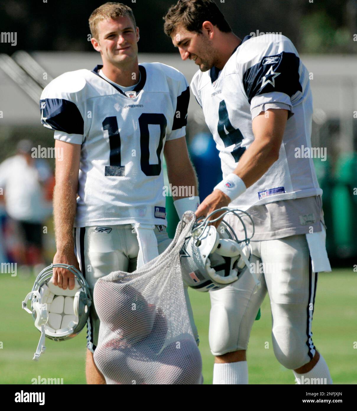 Dallas Cowboys quarterback Jeff Terrell (10) and quarterback Richard ...