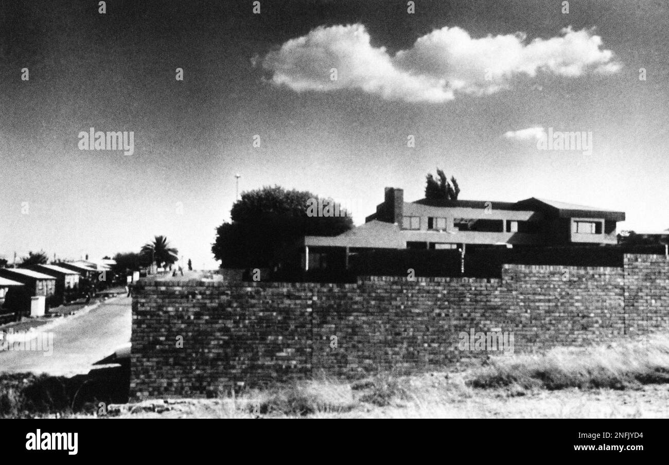 The two-story house of Winnie Mandela, wife of imprisoned African ...