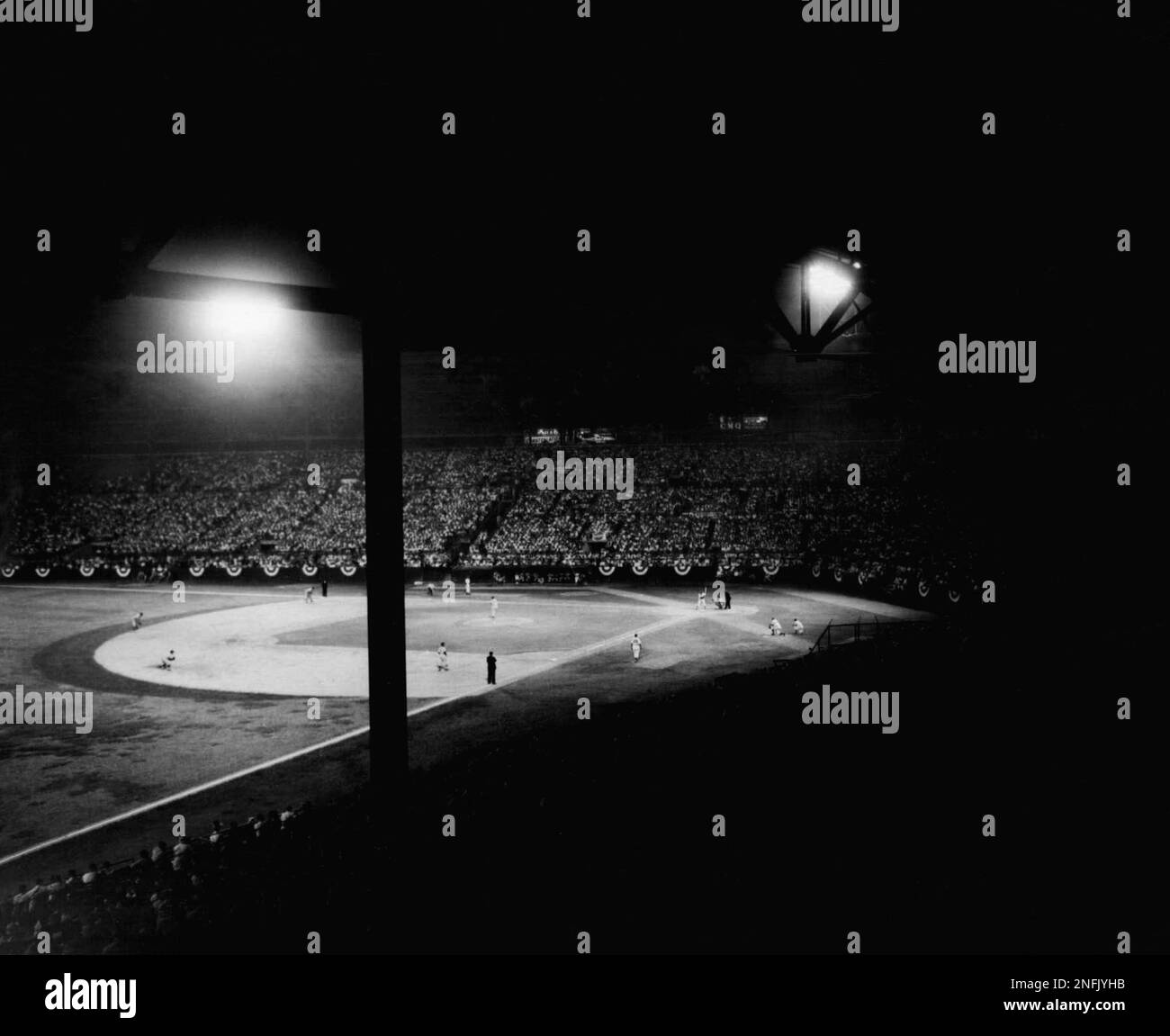 General view of the crowd at Havana's Grand Stadium at opening night ...