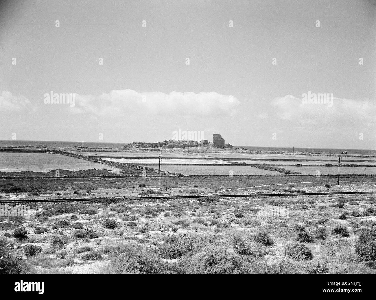 An Ancient Crusader fort on the Mediterranean near Athlit. In ...