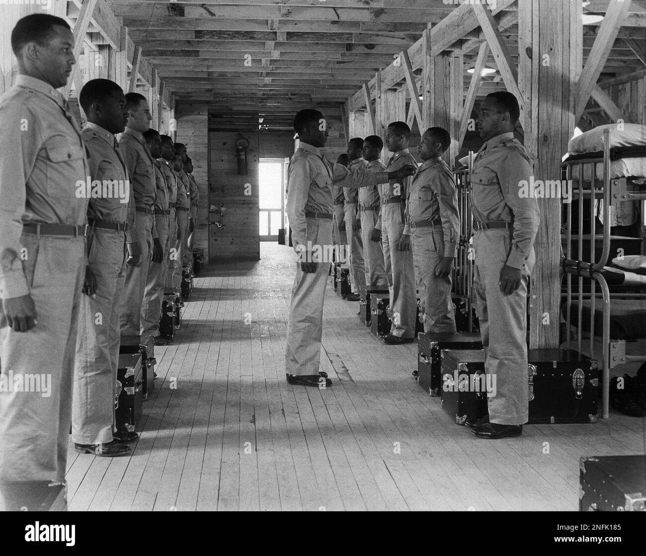 Before Barracks inspection at Tuskegee Army Flying school, cadet first ...