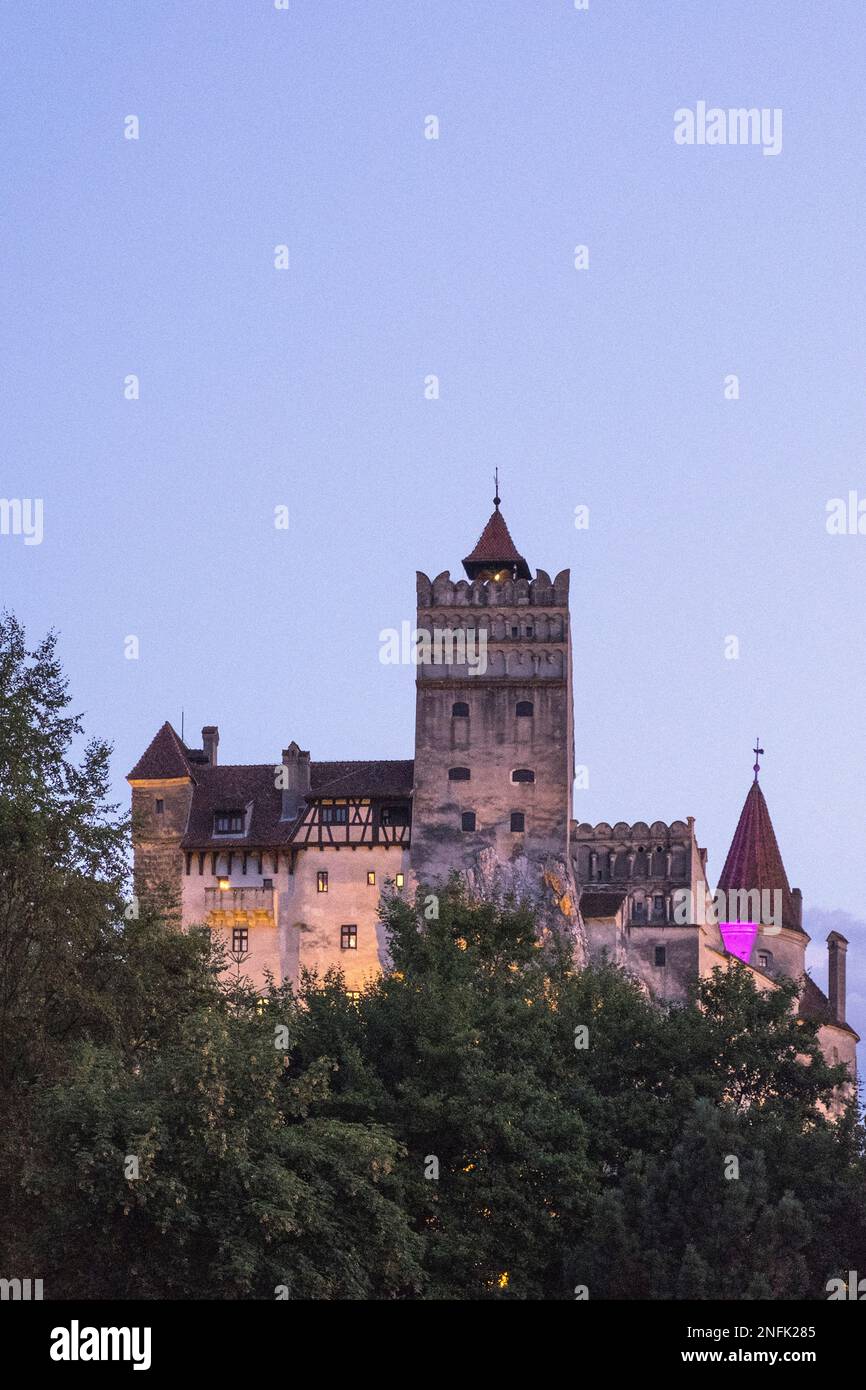 Bran castle night transylvania hi-res stock photography and images - Alamy