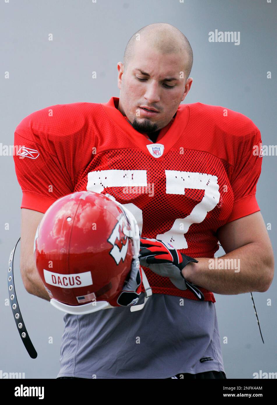 Kansas City Chiefs' Weston Dacus during training camp in River Falls ...