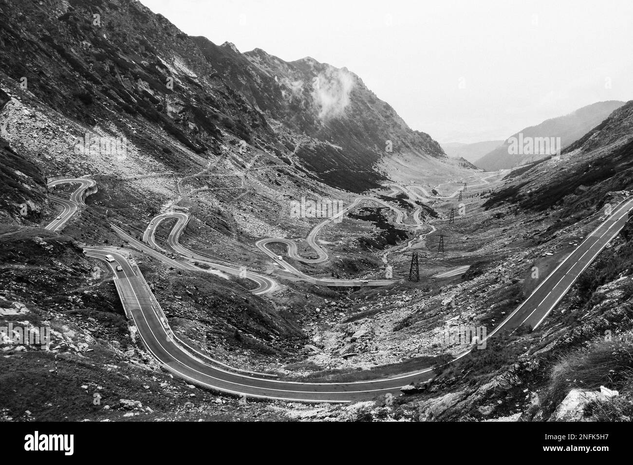 Transfagarasan mountain Black and White Stock Photos & Images - Alamy