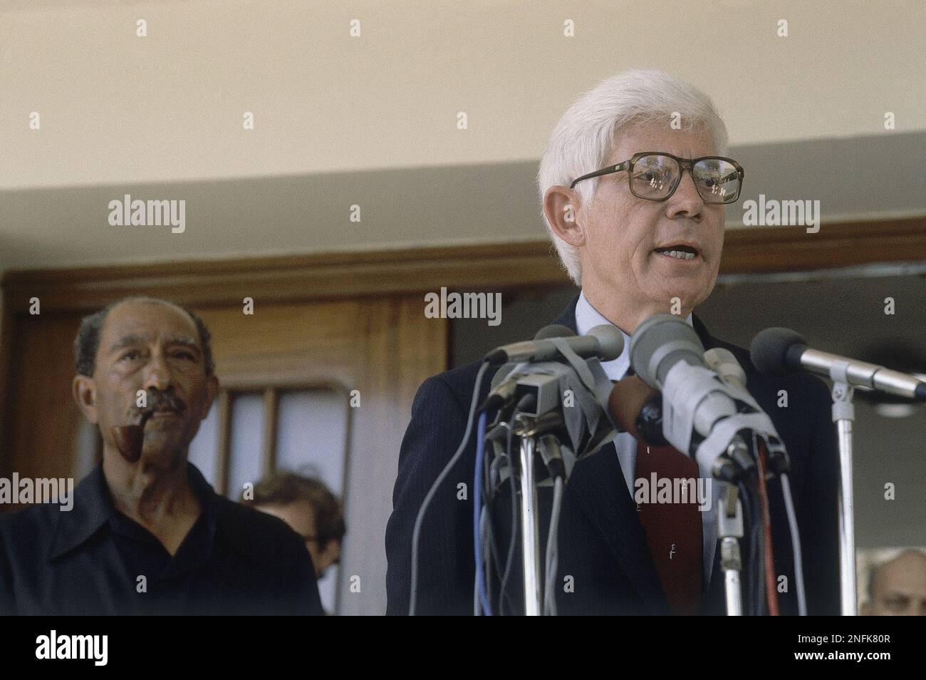 John Anderson, U.S. Independent presidential candidate, shown talking ...