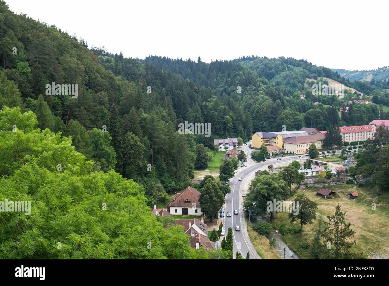 Romania. Transylvania. Bran. view from the castle Stock Photo - Alamy