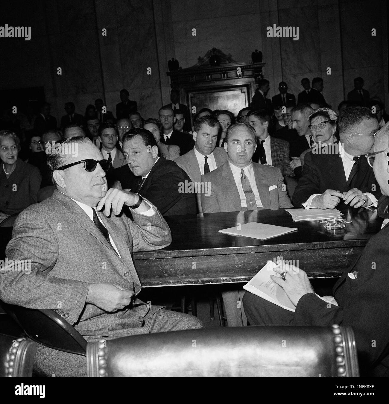 New Orleans racketeer Carlos Marcello, left, and his brother Vincent ...