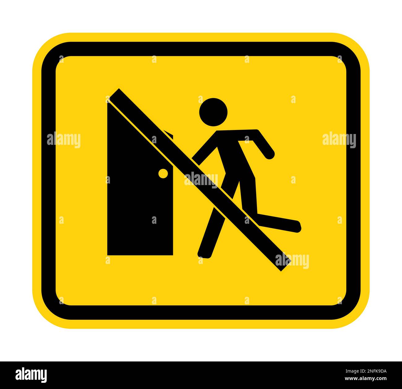 No exit symbol Stock Vector Images - Alamy