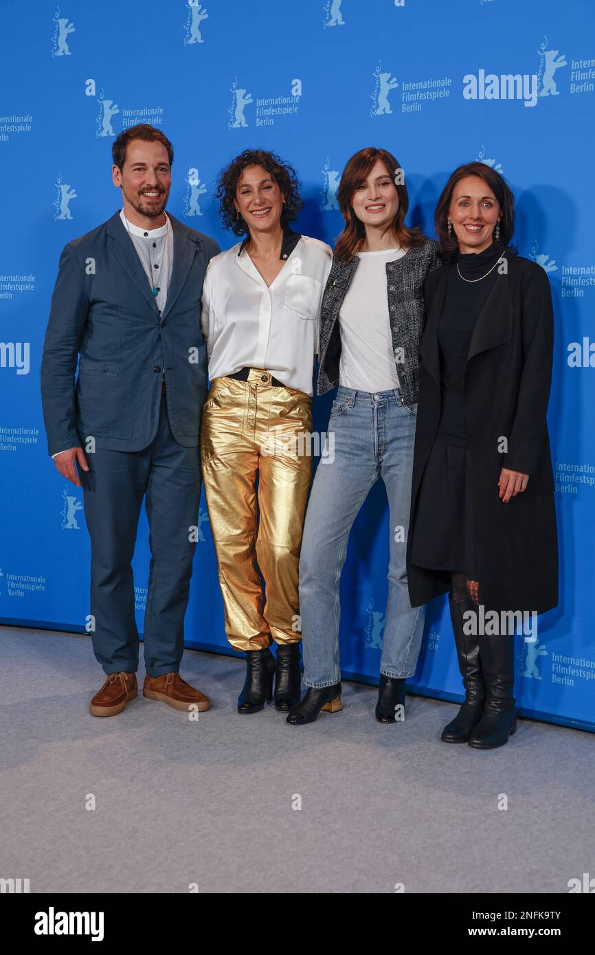 Felix Kramer, from left, director Emily Atef, Marlene Burow and Daniela ...