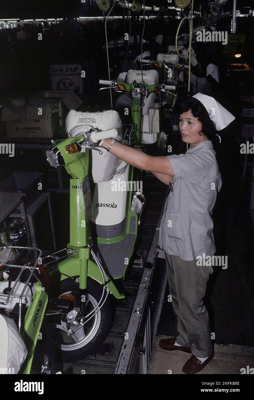 An experiment begun by Yamaha Motor Co. in Japan to staff a motorbike ...