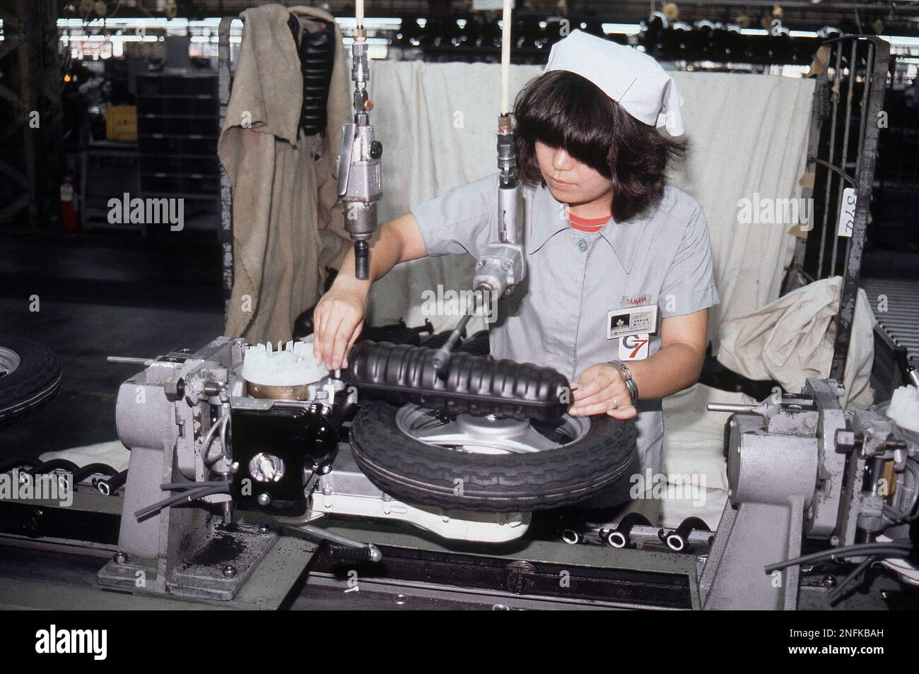 An experiment begun by Yamaha Motor Co. in Japan to staff a motorbike ...