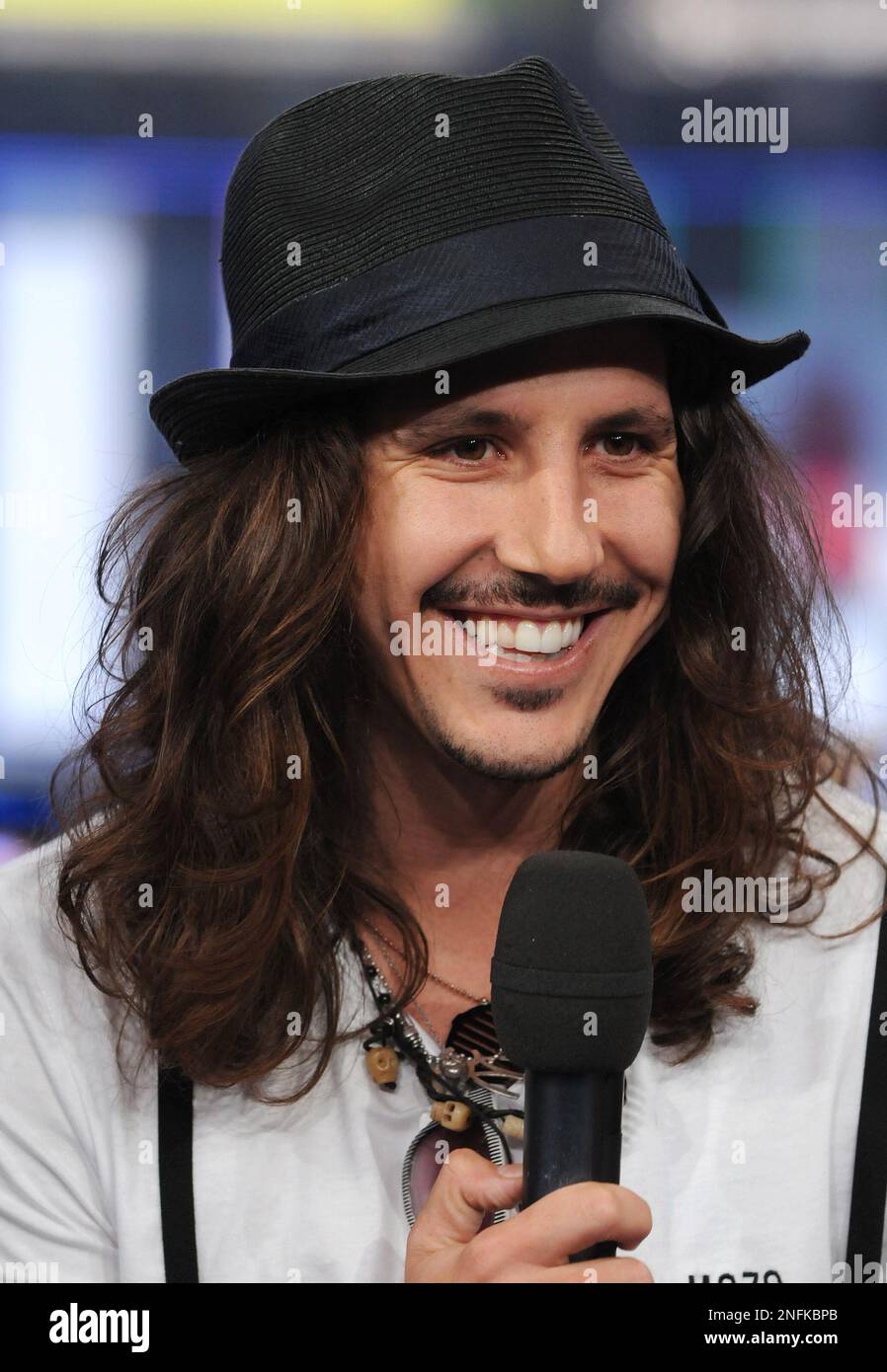Musician Cisco Adler makes an appearance at MTV Studio's in Times ...