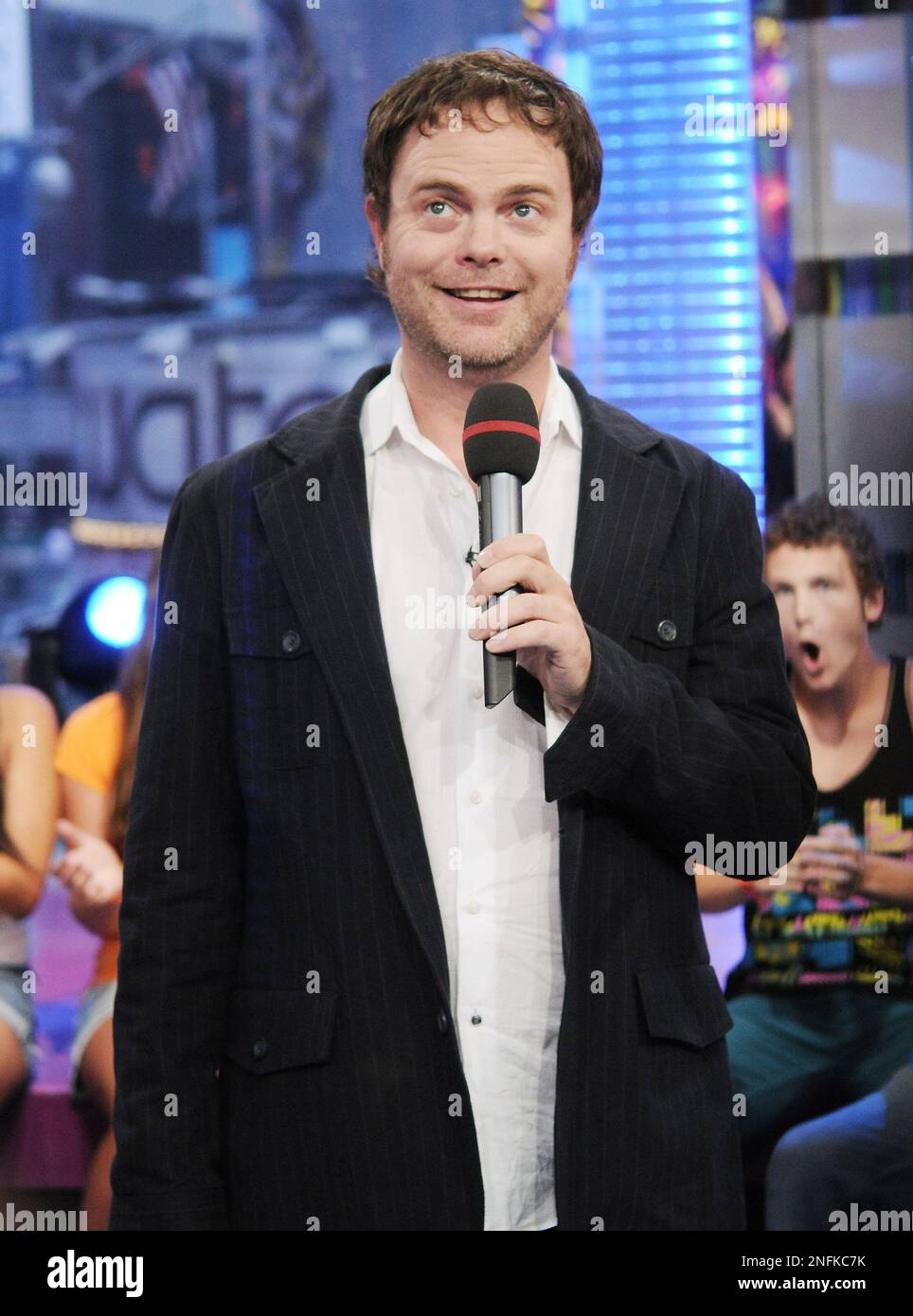Actor Rainn Wilson makes an appearance on MTV's Total Request Live at ...