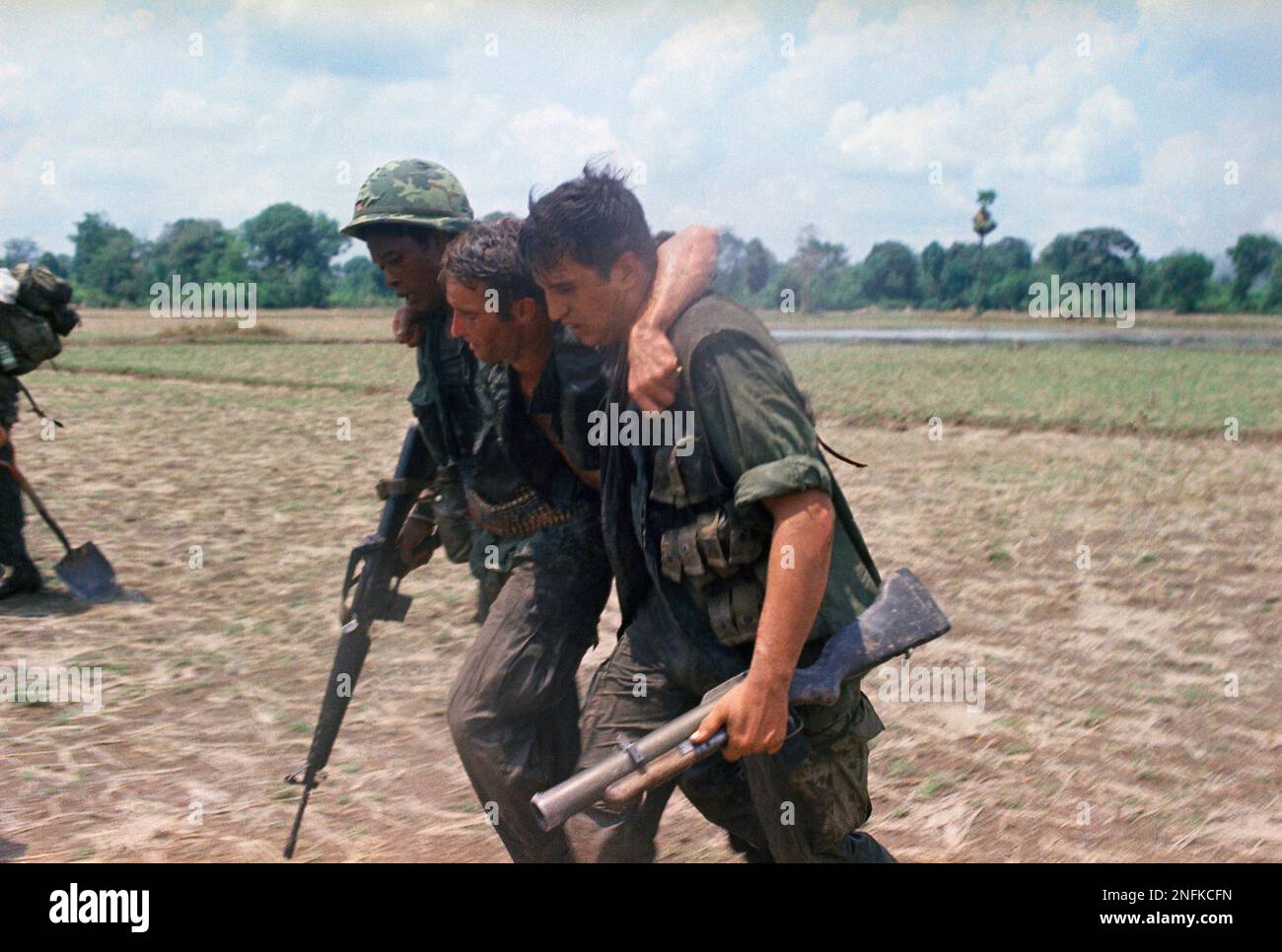 Men of the U.S. 199th Infantry Brigade leave fire-base Myron in ...