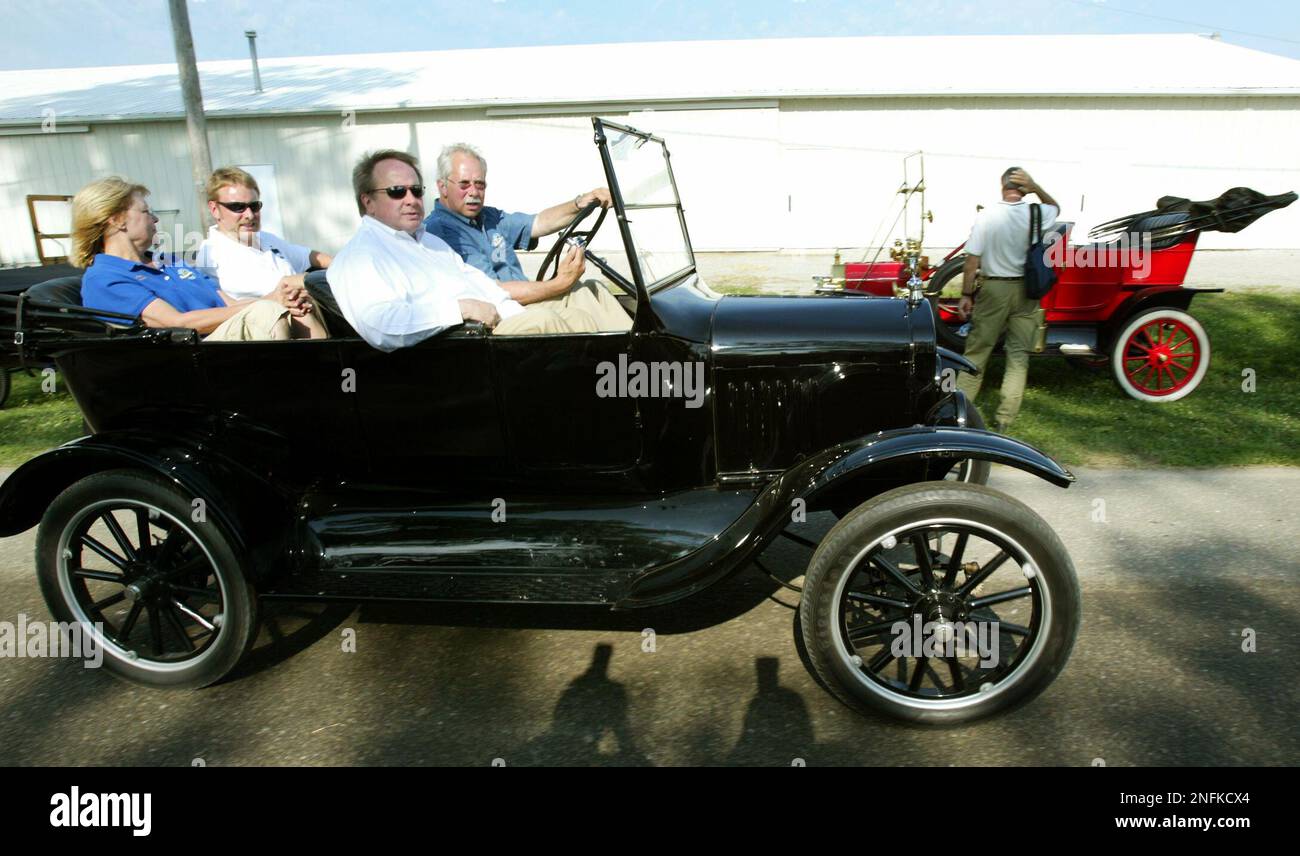 Edsel Ford, II, center, great grandson of Ford founder Henry Ford ...