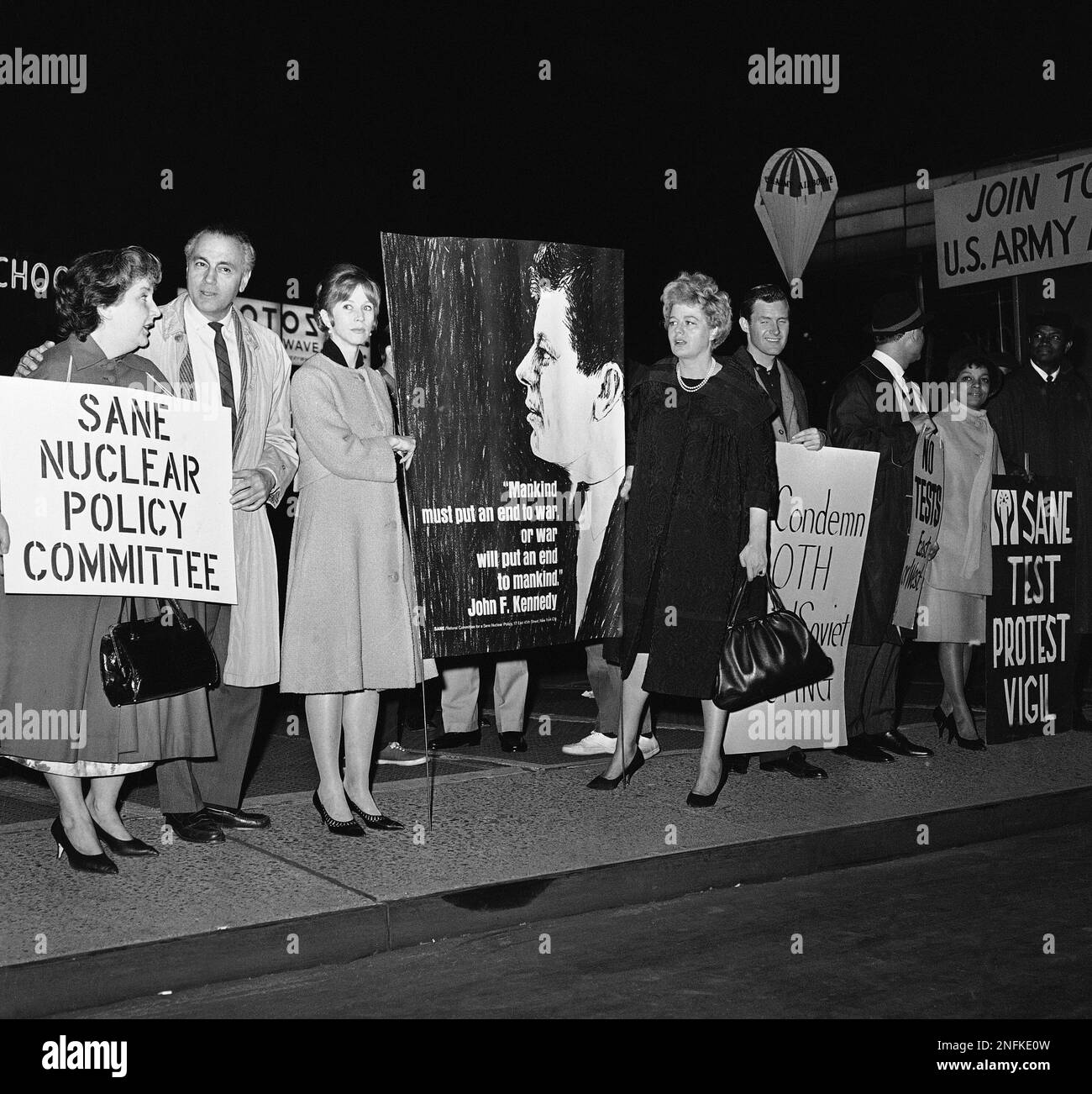 Top theater personalities joined in a protest in New York's Times ...