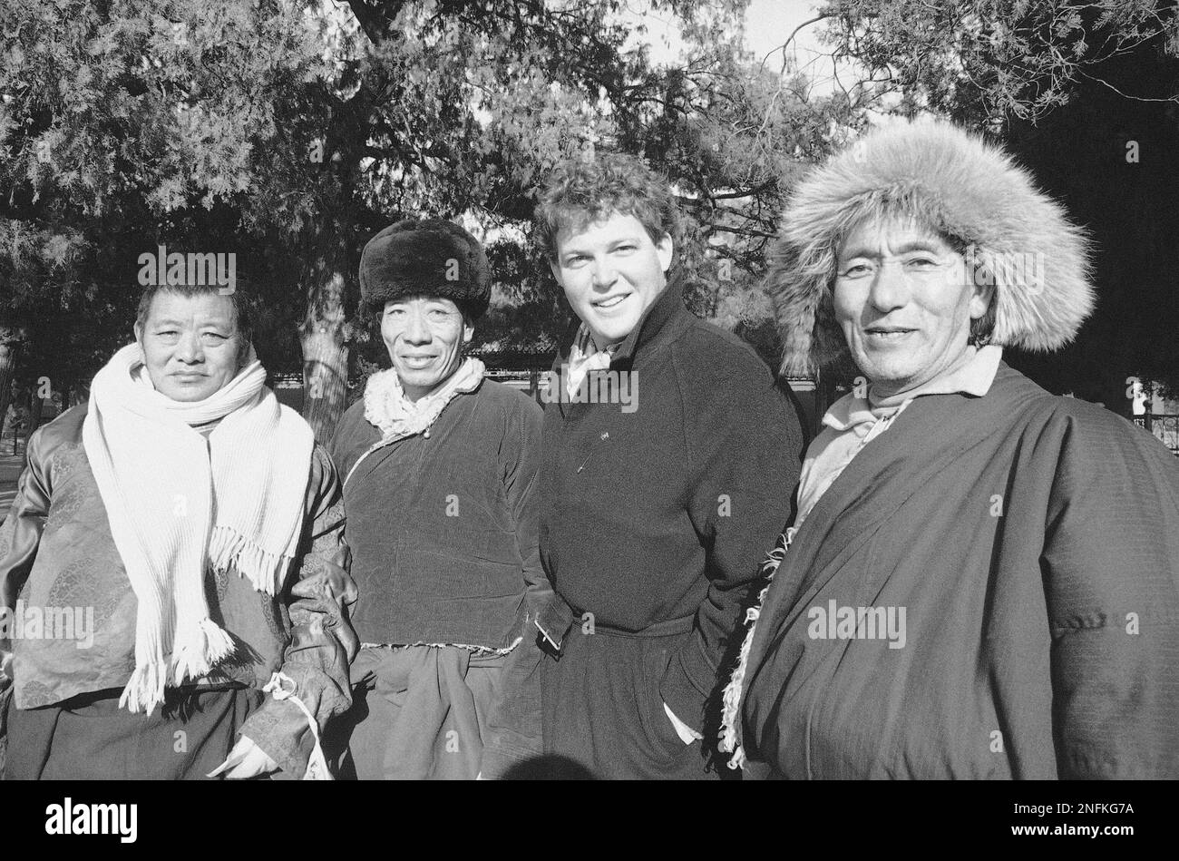 Edward Kennedy Jr., second from right, poses for a picture with ...
