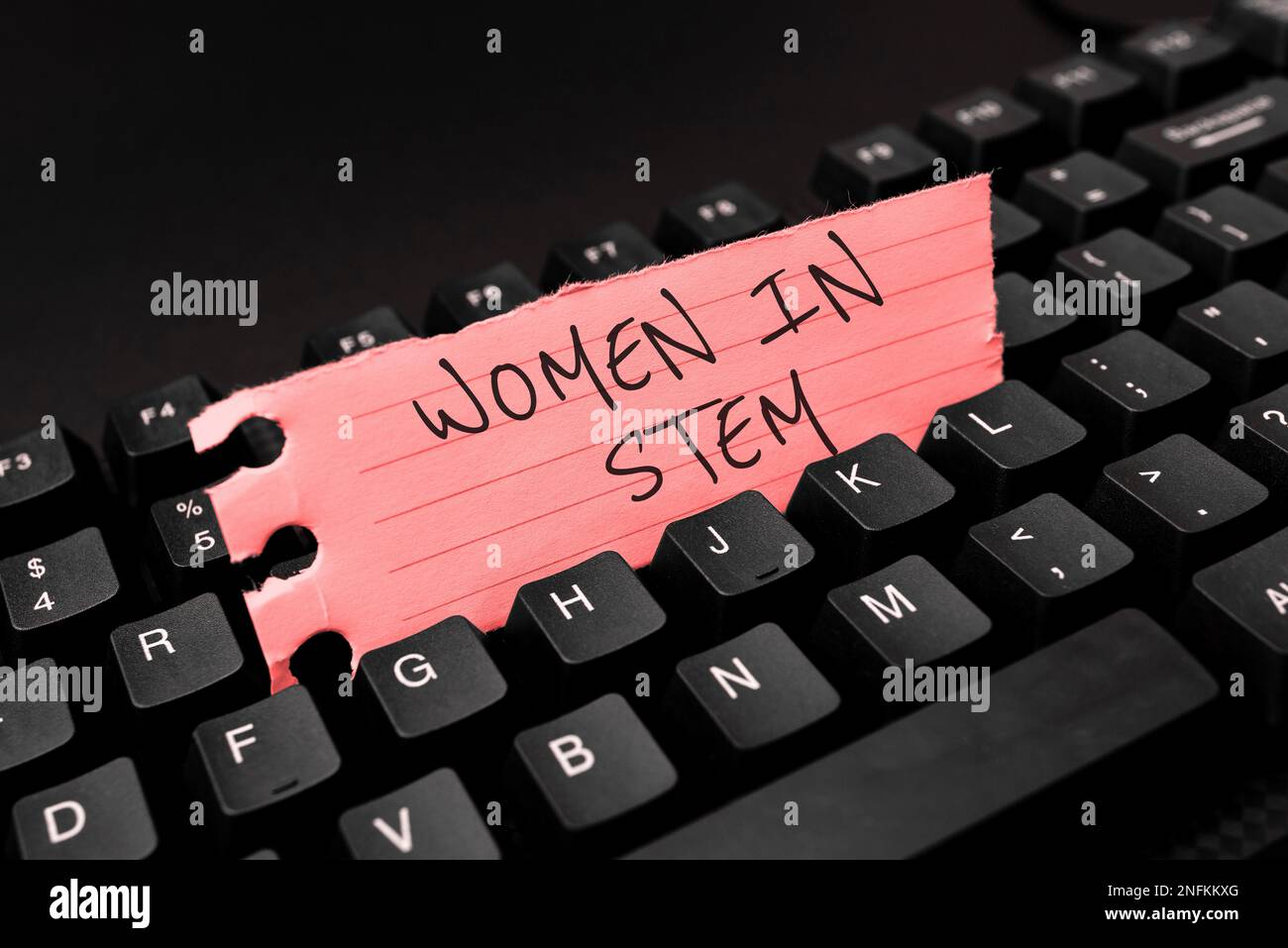 Conceptual caption Women In Stem. Business idea Science Technology ...
