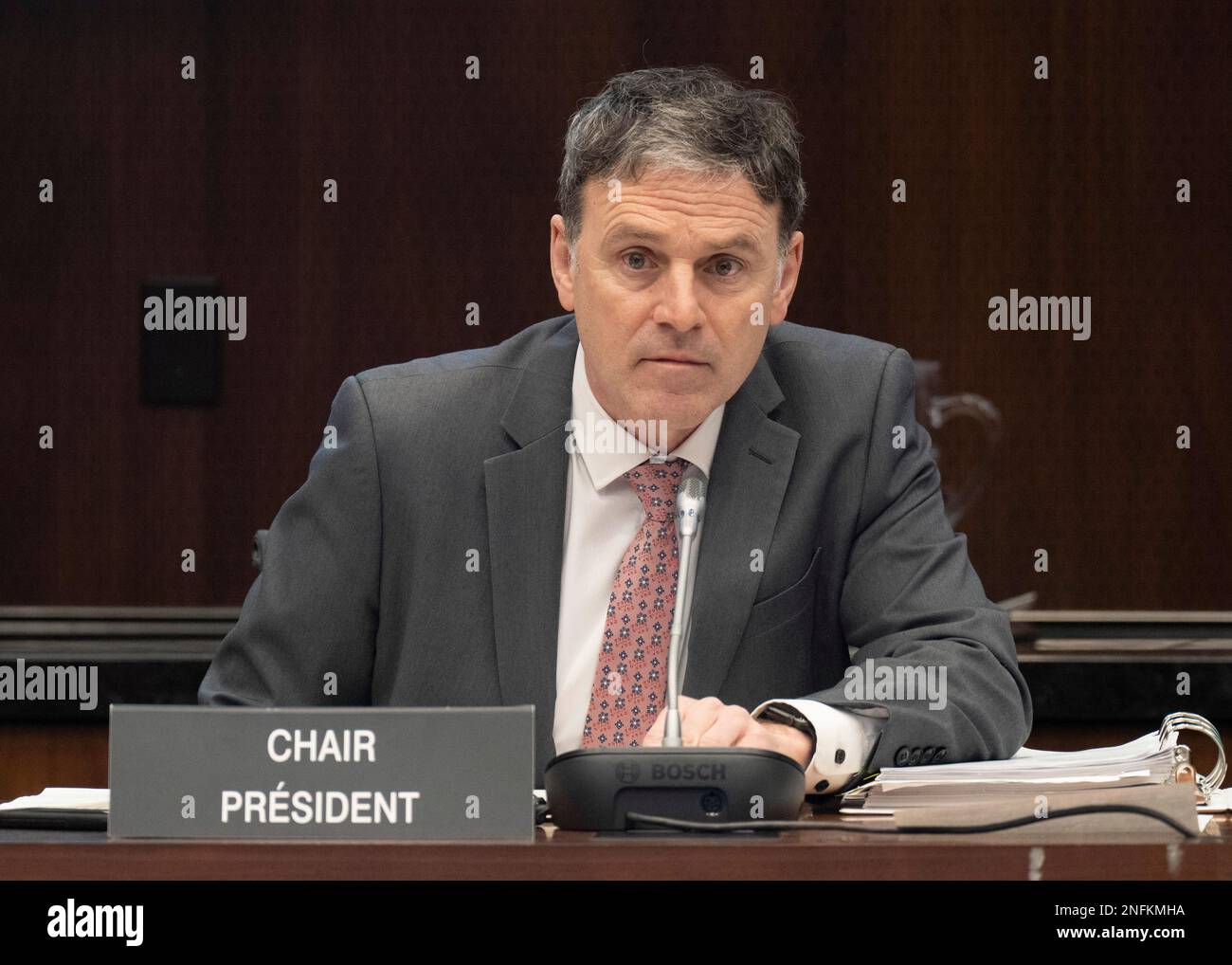 Chair of the Standing Committee on Official Languages Rene Arseneault ...