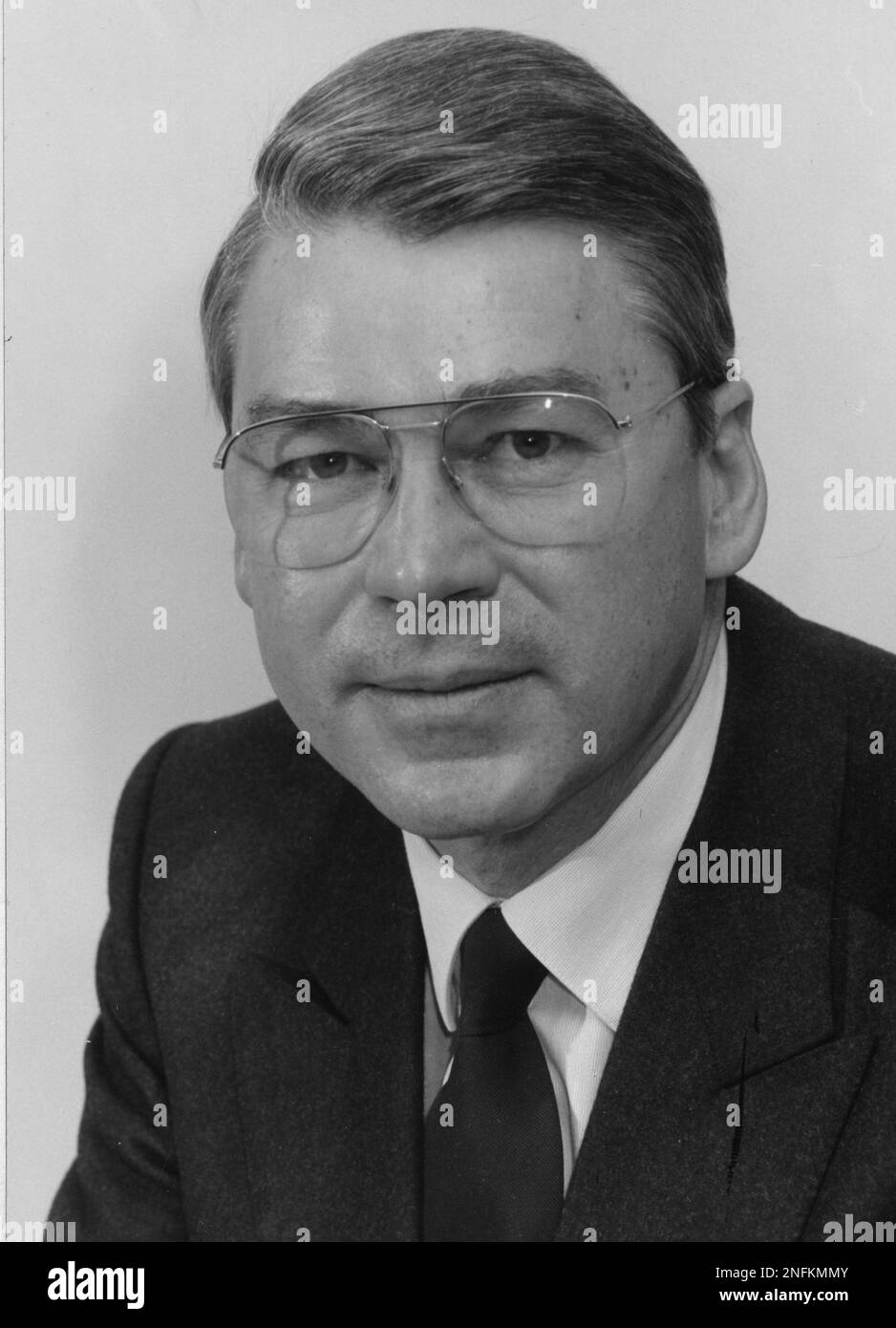 Mid 1980ies portrait of Gert Becker, head of the board of managers of ...