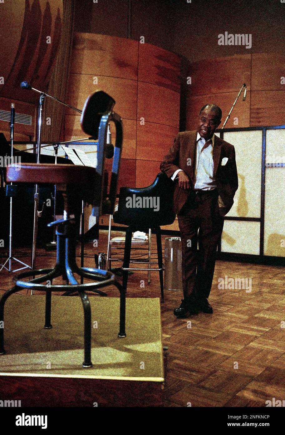 Entertainer Louis Armstrong is shown in 1970 before the taping of a ...