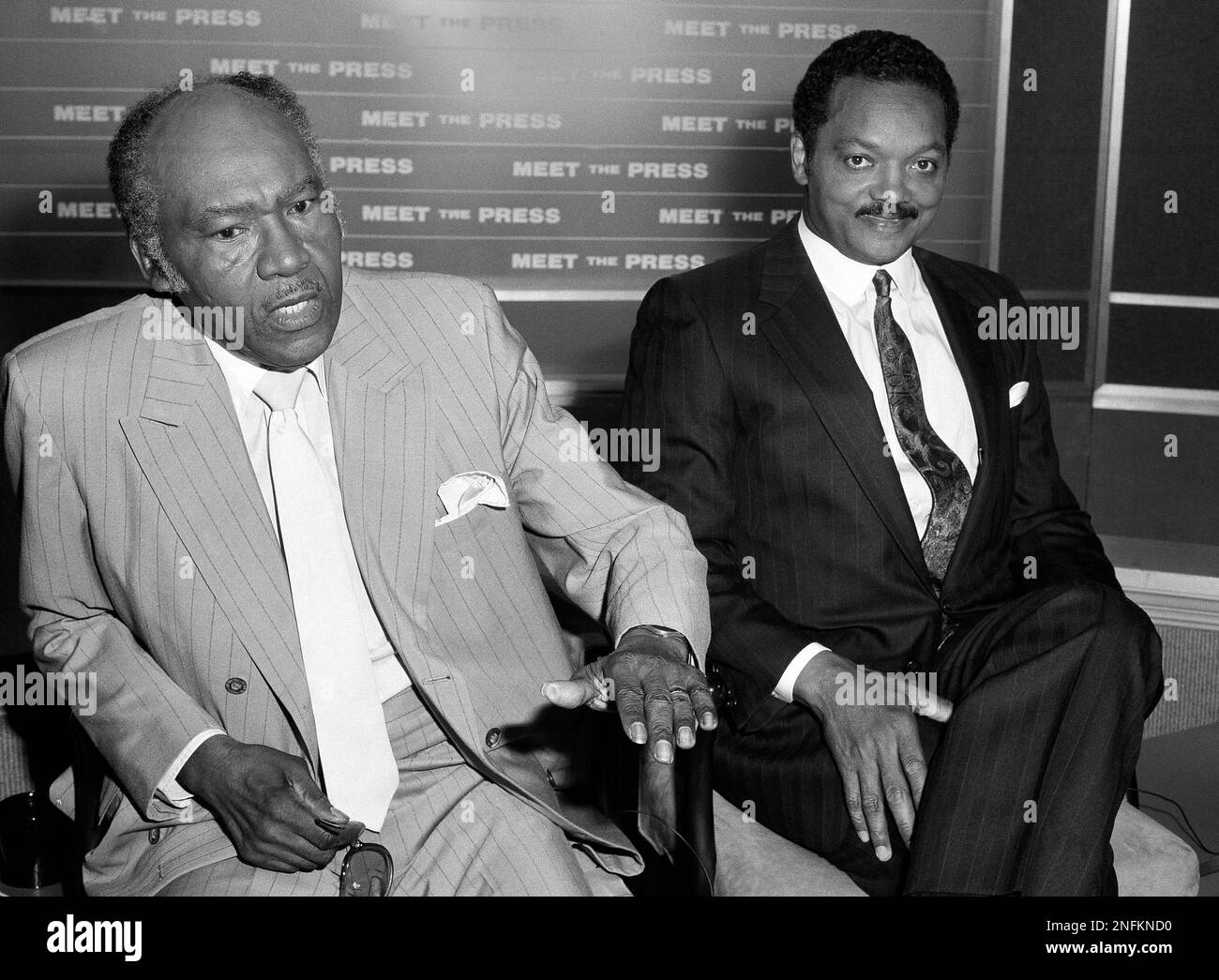 Washington official Arthur A. Fletcher, left, and civil rights leader ...